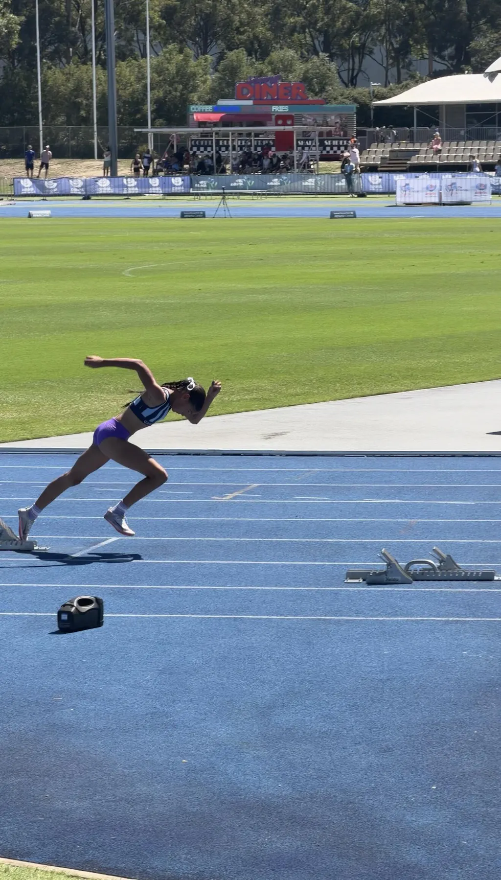 Girls Track & Field Racing Briefs - Purple - IMPI Sportswear