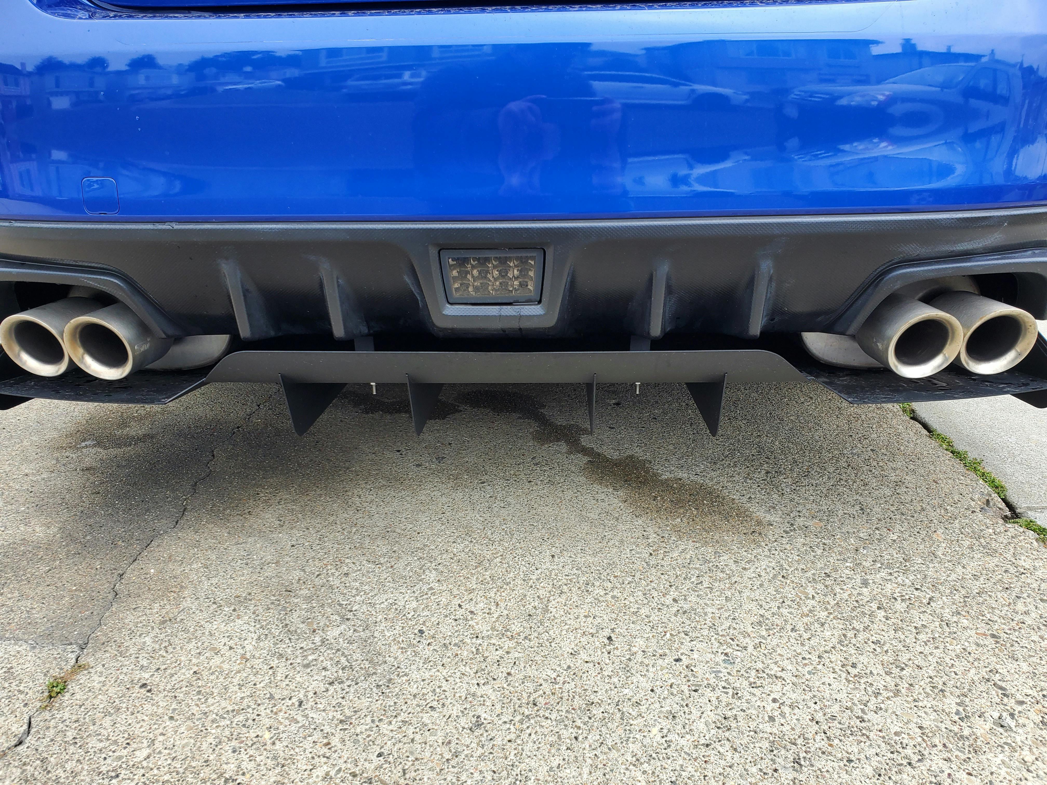 Verus Non Aggressive Styled Rear Diffuser Subaru Wrx Sti 2015 2020 Import Image Racing