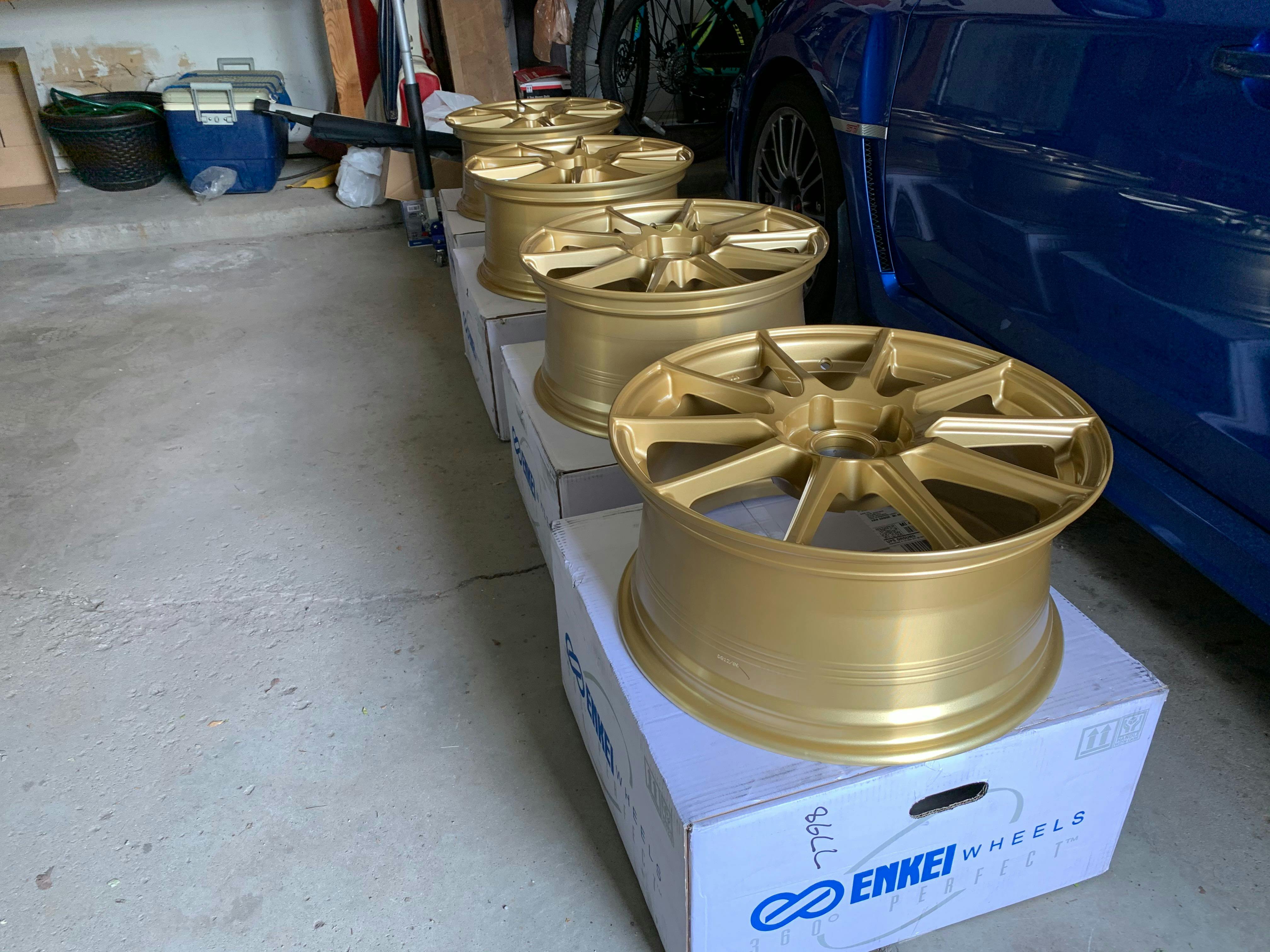 Enkei TS10 18x8.5 5x114.3 50mm 72.6mm Bore Gold Wheel – Import Image Racing