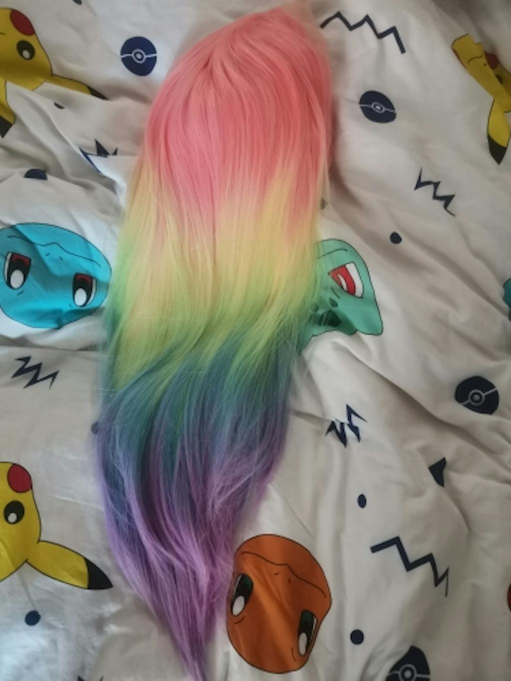 Morning Glow-Long Straight Lace Wig Ombre Multicolor Wigs – Imstylewigs