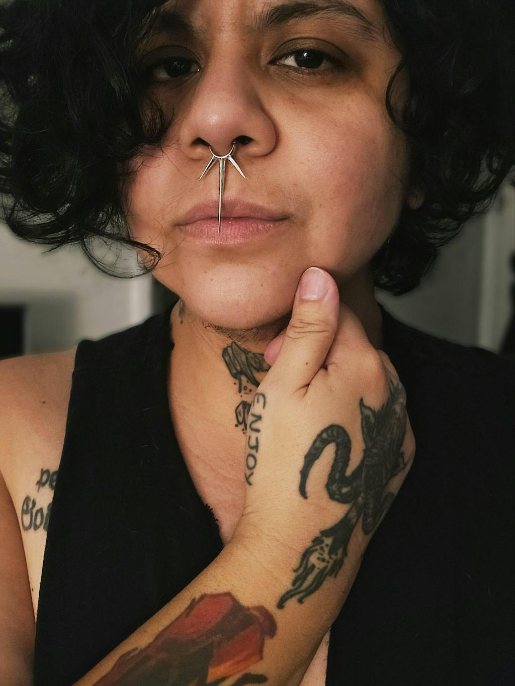 Long Spike Septum Piercing – Inchoo Bijoux