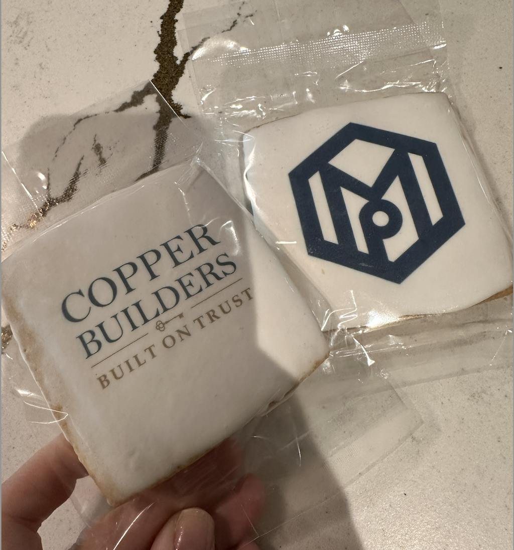 Happy Easter Logo Upload & Message - Personalized Round Sugar Cookies ...