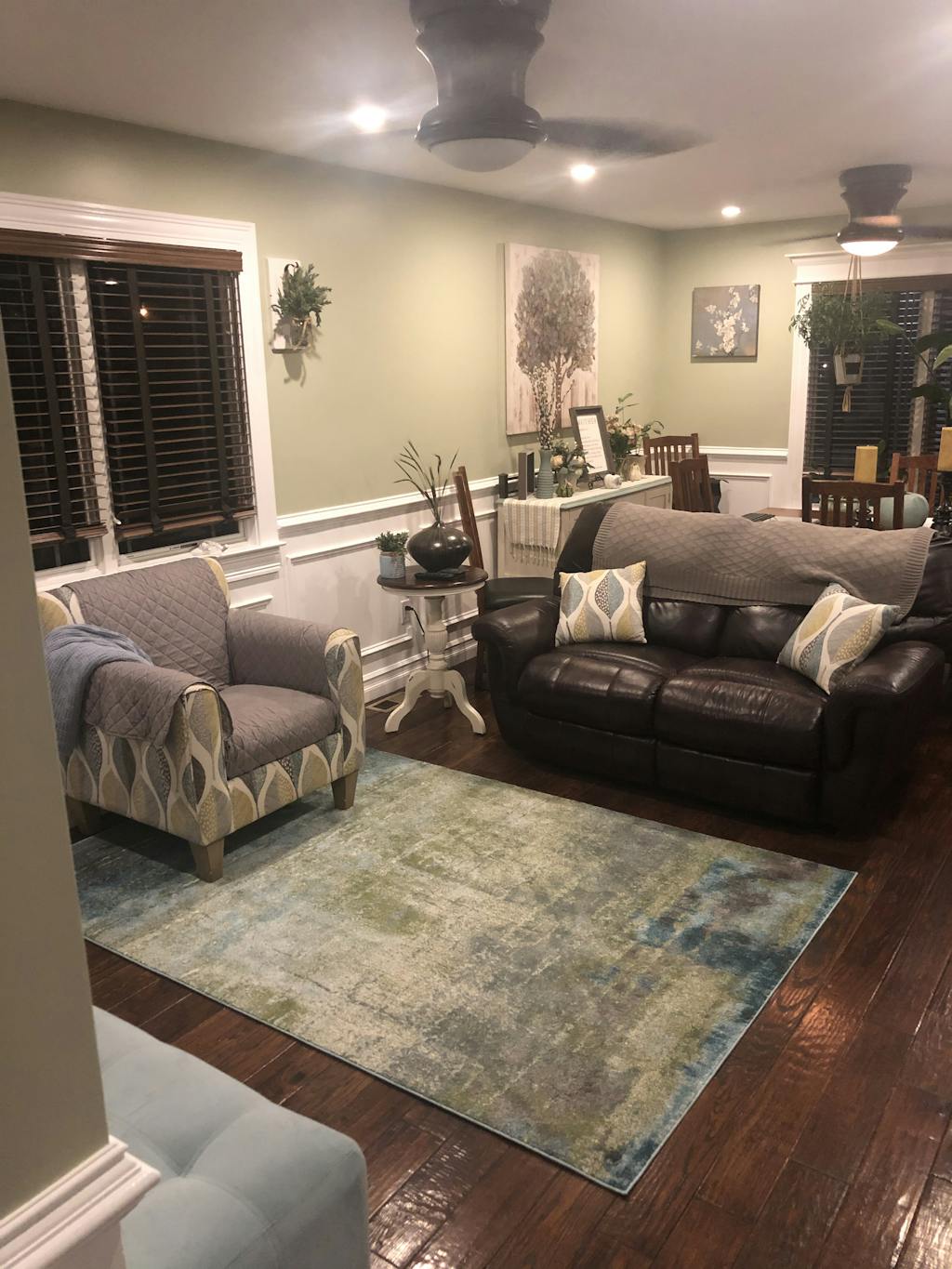 KAS Illusions 6206 Blue/Green Escape Area Rug – Incredible Rugs and Decor