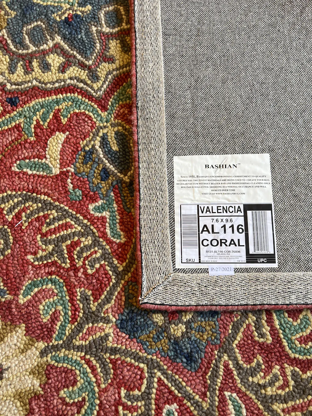 Bashian Valencia R131-AL116 Coral Area Rug – Incredible Rugs and Decor