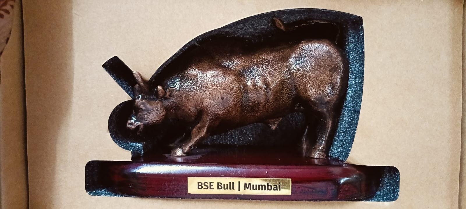 Buy BSE Bull Metal Model Online Indic Inspirations