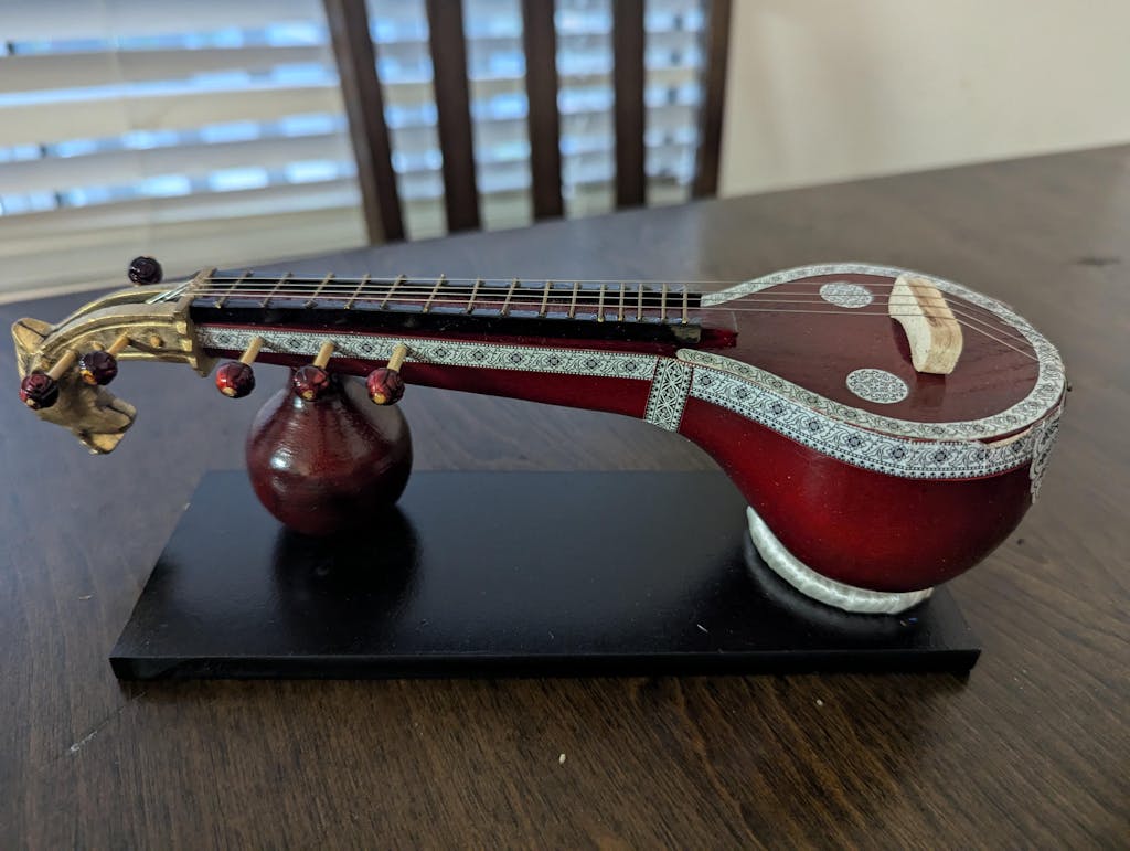 Buy Wooden Miniature Musical Instrument - Saraswati Veena Online Indic ...