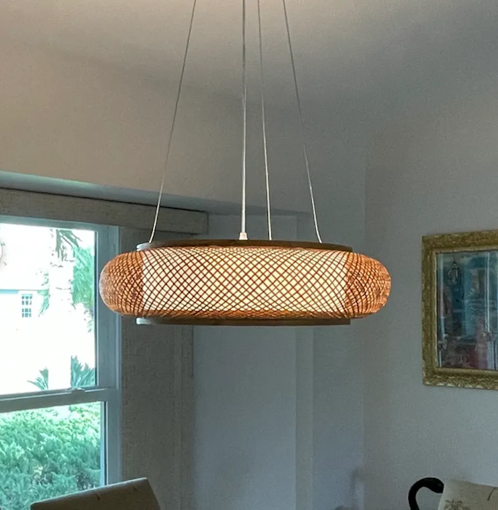 Oukaning Large Round Bamboo Ceiling Light – IndochinaLight
