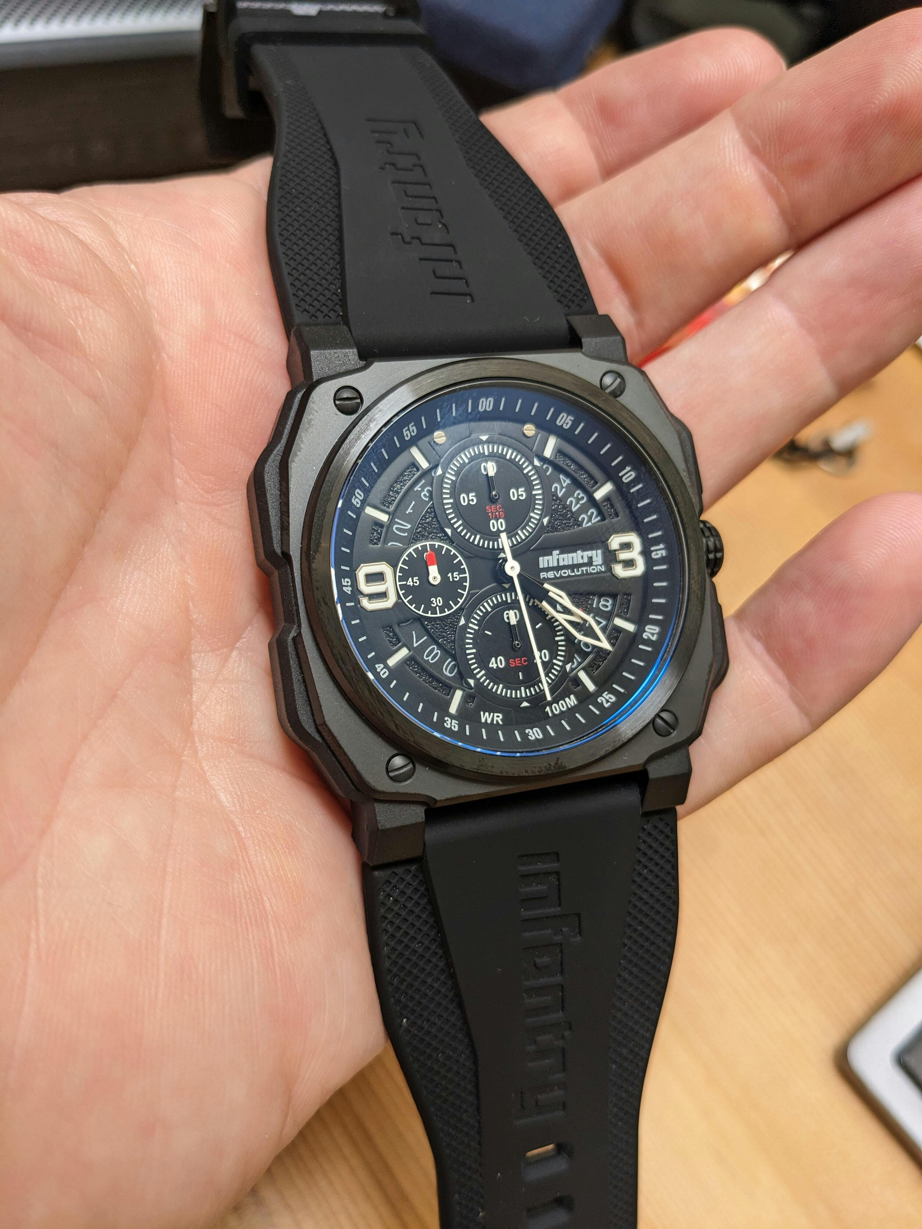 Revolution | Chronograph Watches Waterproof | Black | Infantry ...