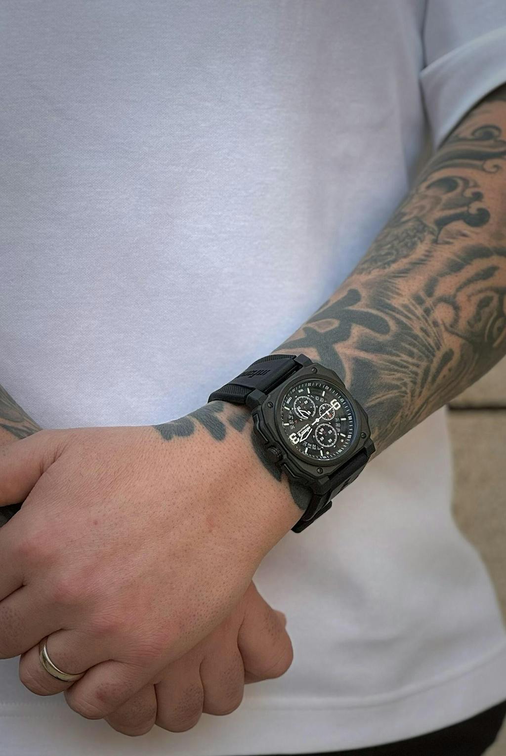 Square Dial Watches Men | Skeleton Mens Watch | Infantry® Modular 47 ...