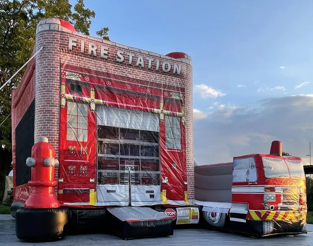 3 In 1 Fire Station Bounce House – inflatableisland.co