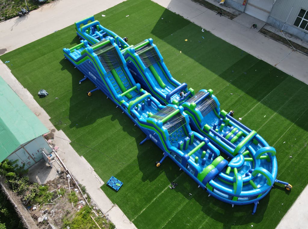 Huge 194ft Inflatable Obstacle Course – inflatableisland.co