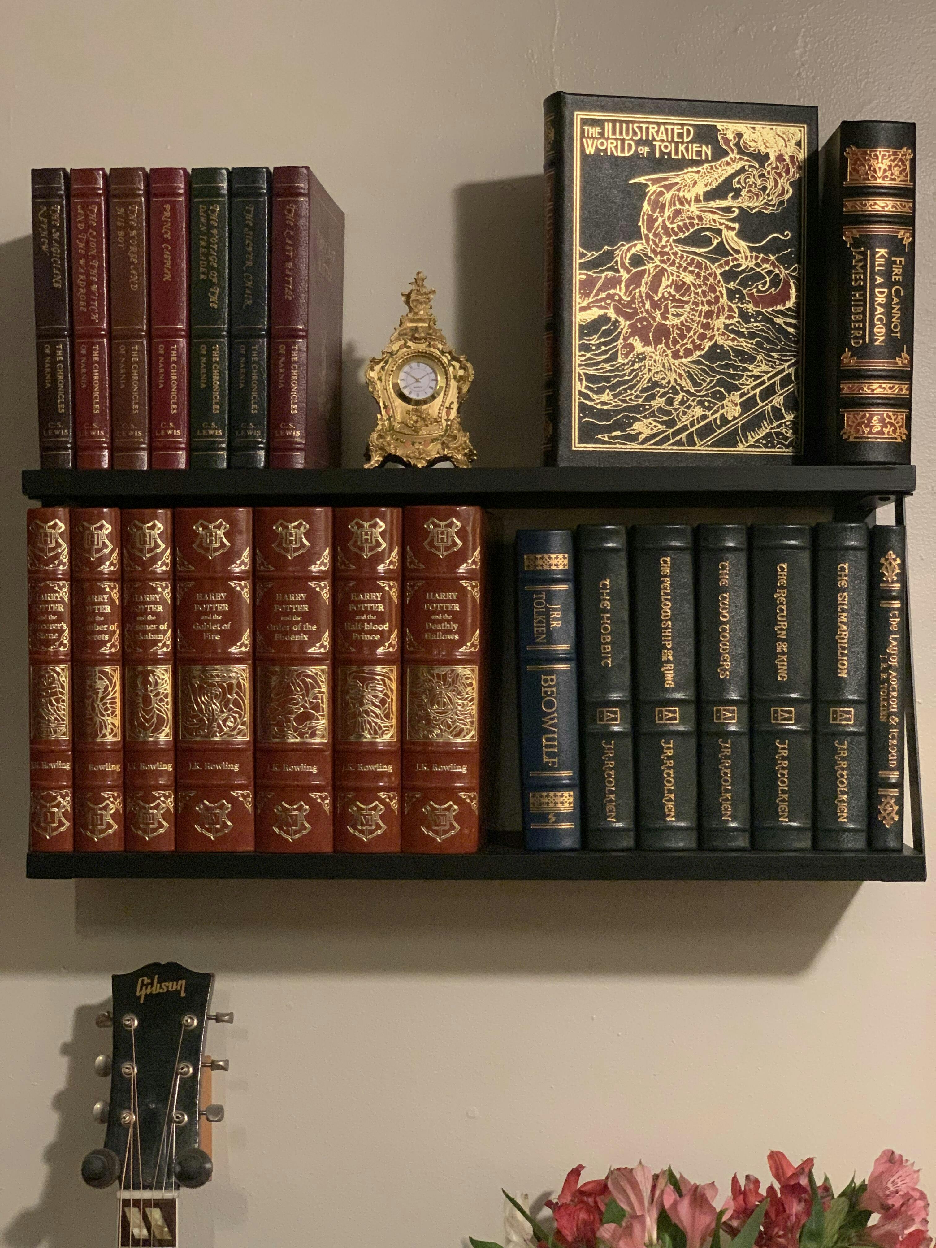 Harry Potter Series Rebound in Gold Embossed Leather | Ingenius Designs