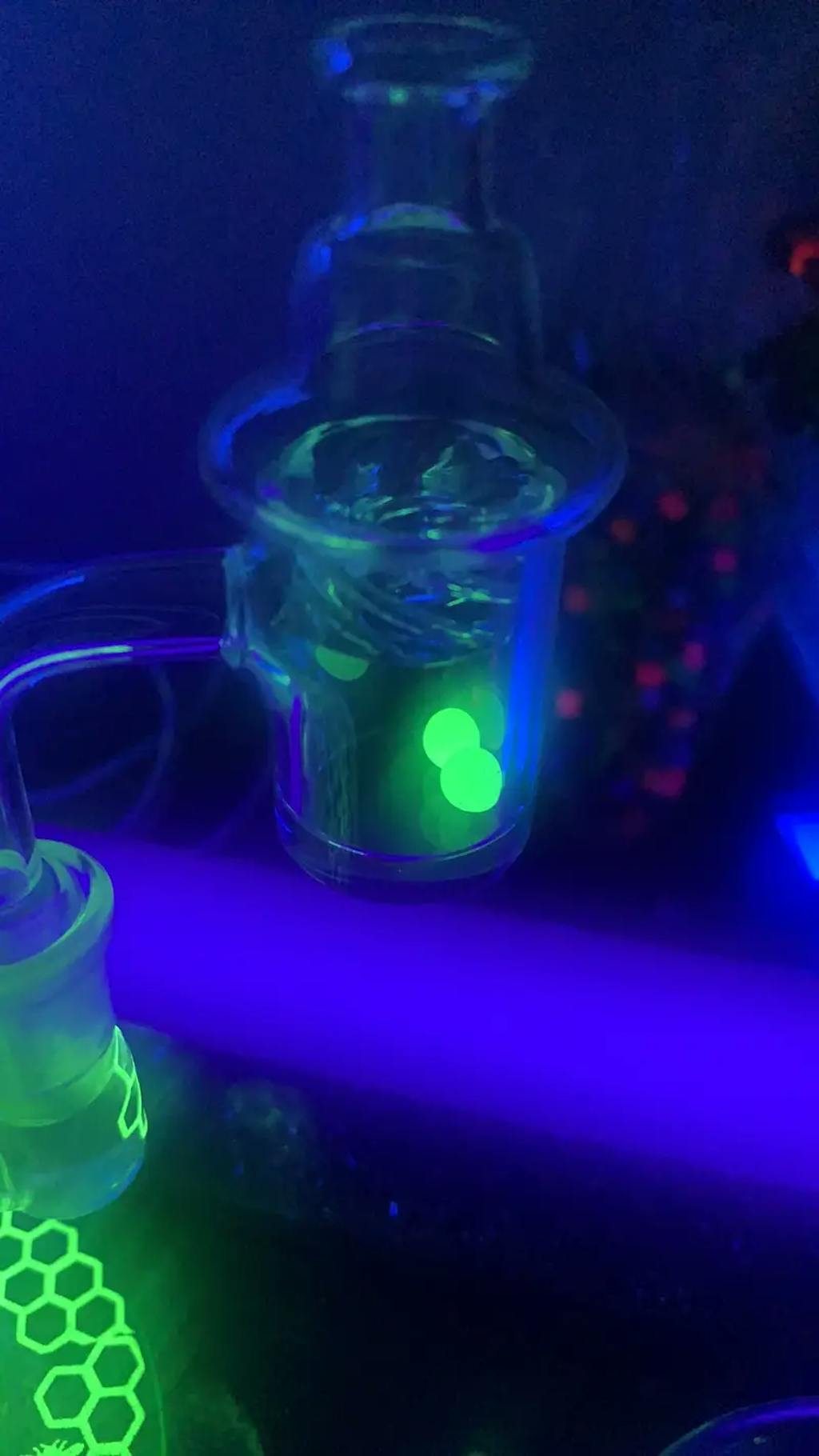 Quartz Banger with Spinner Carb Cap and Terp Pearls | INHALCO