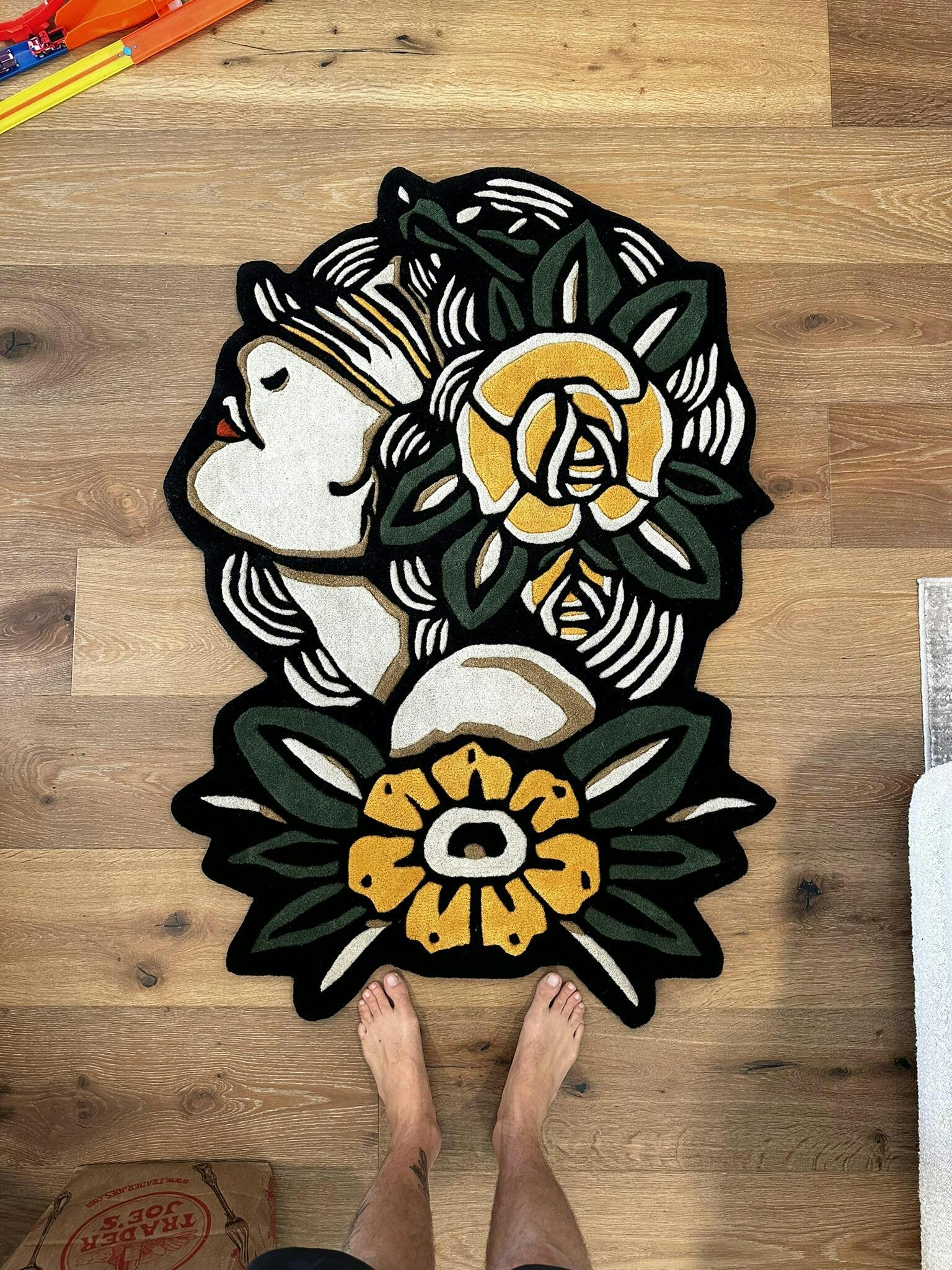 Black Panther Rug - Custom Bold Panther Decor – Inked Rugs