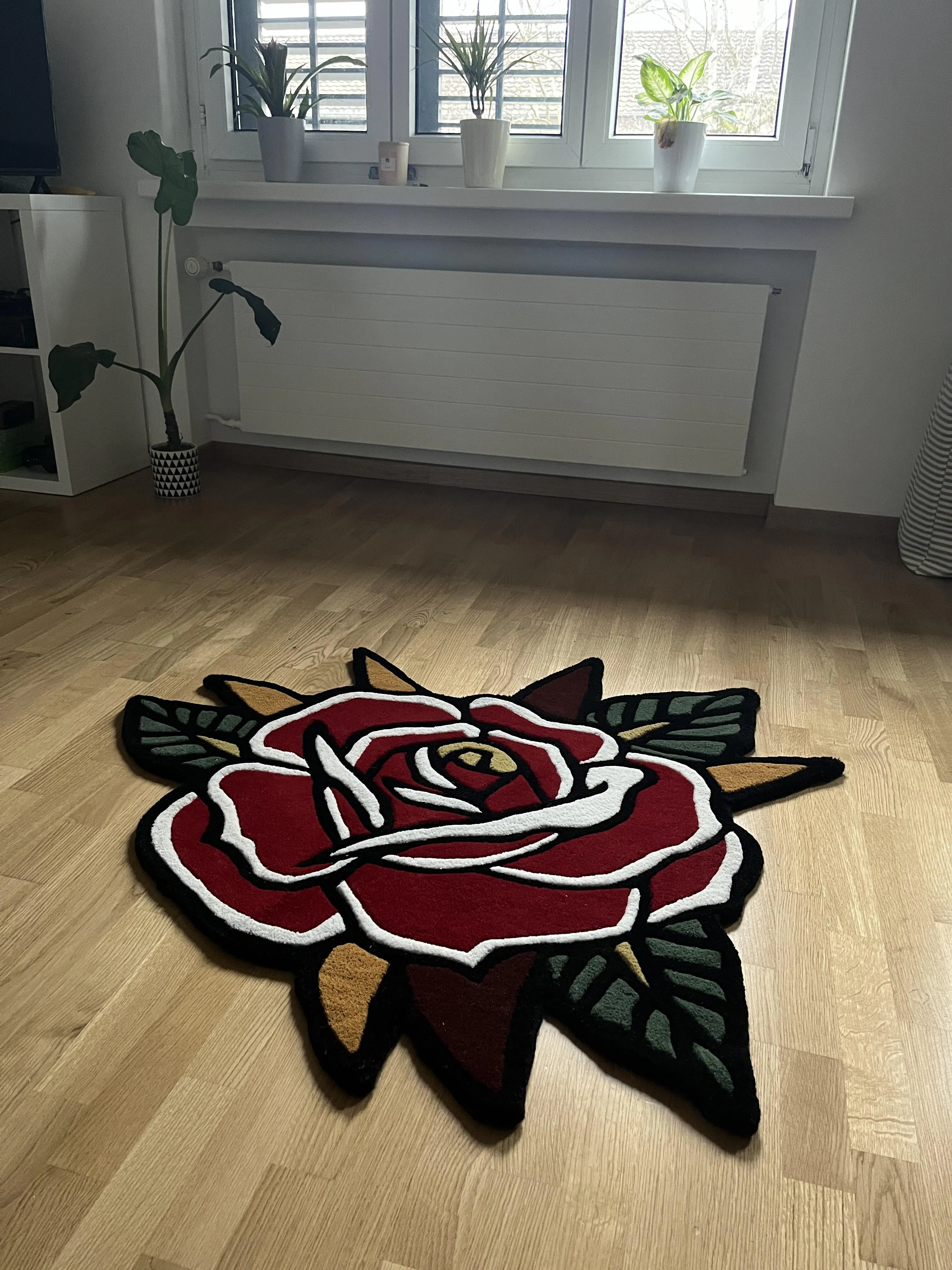 Death Moth Rug - Gothic Tattoo Decor – Inked Rugs