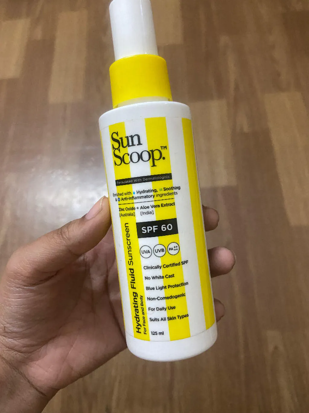 Hydrating Fluid Sunscreen for Face & Body, SPF 60 & PA++++ | Sunscoop ...