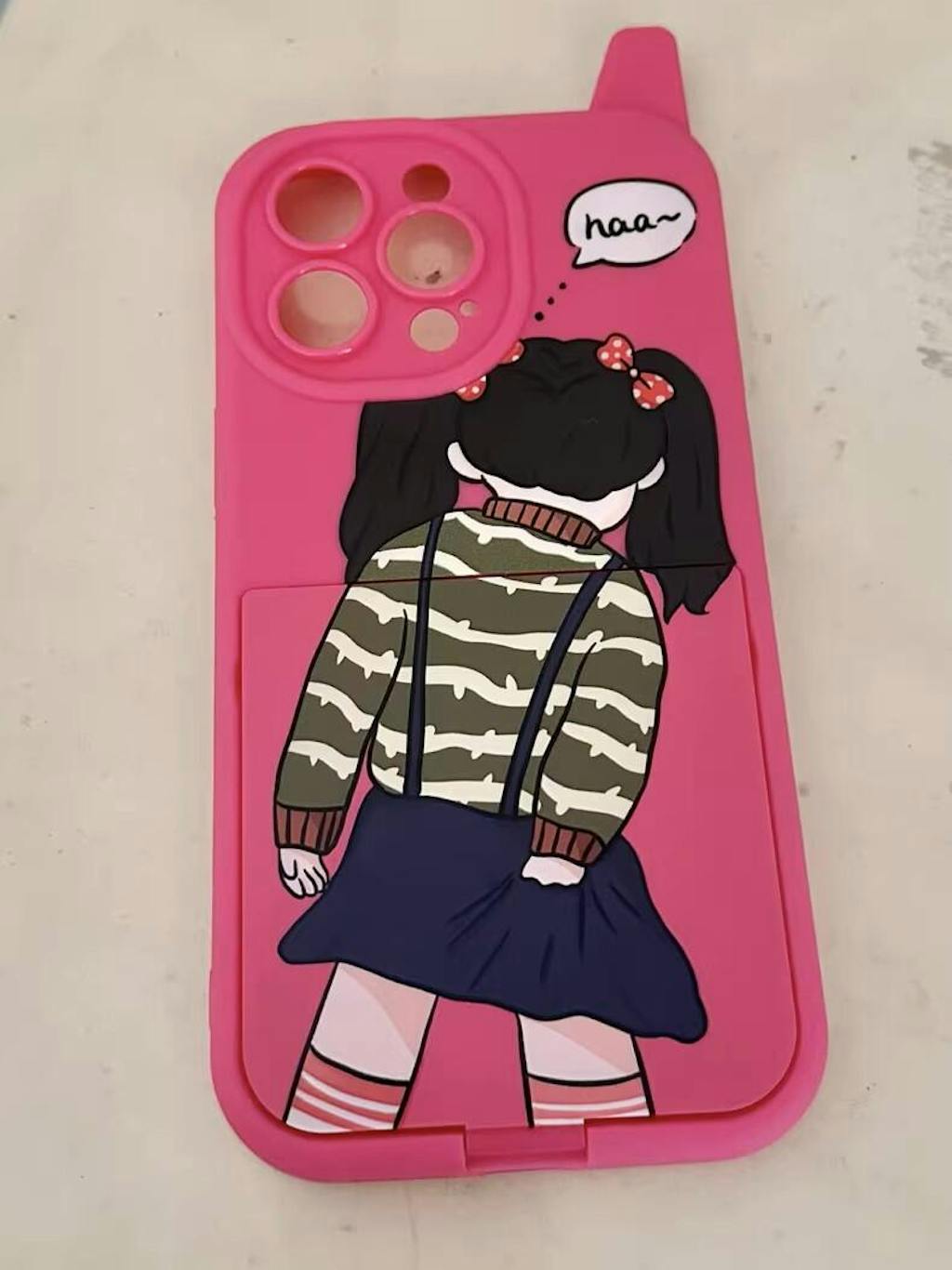 iPhone case | INSNIC Creative Cartoon Spoof Butt Scratching Couples An