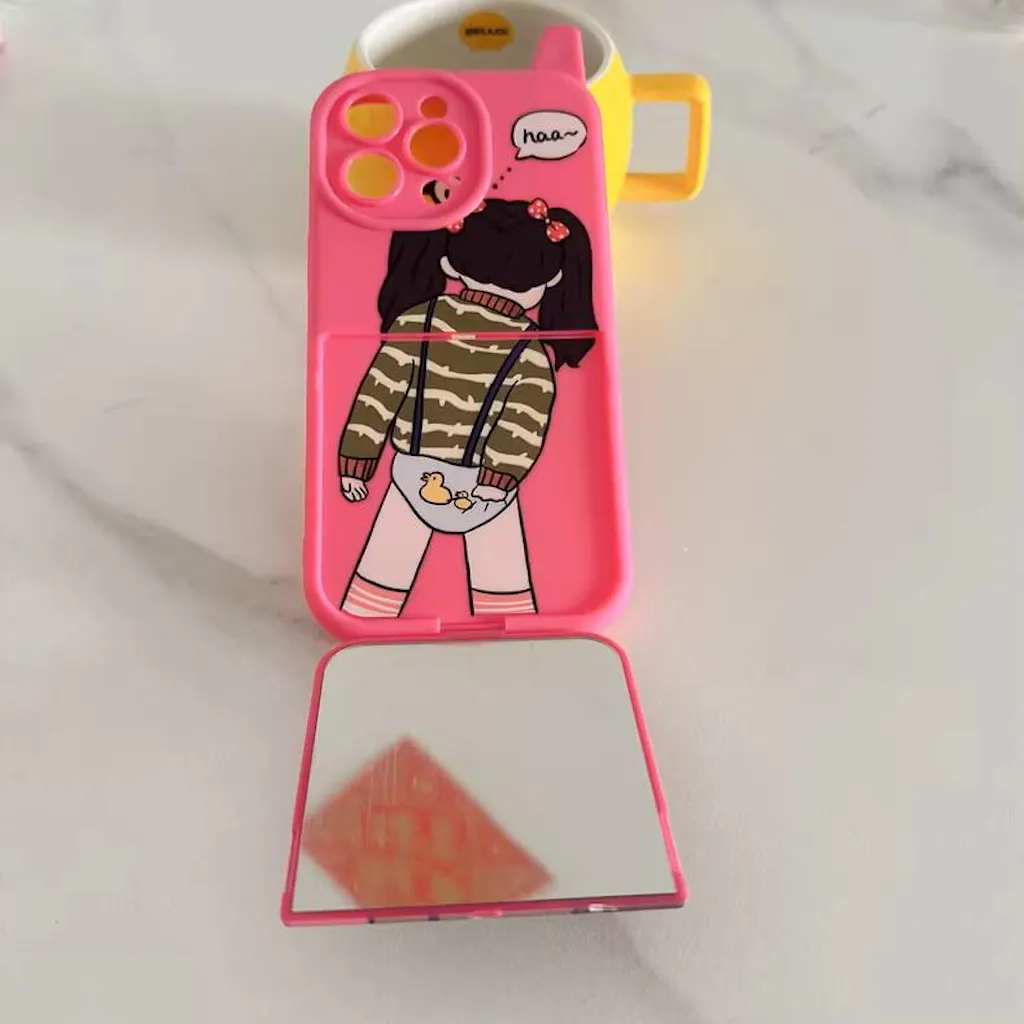 iPhone case | INSNIC Creative Cartoon Spoof Butt Scratching Couples An