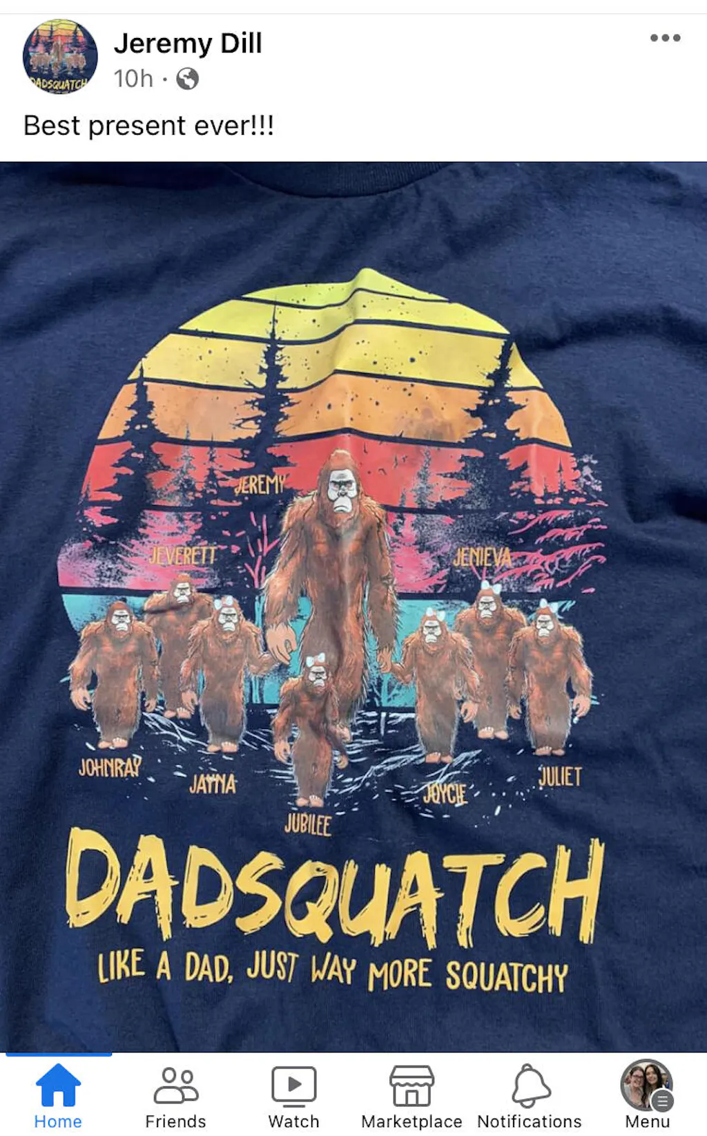 Papasquatch, Like A Grandpa, Just Way More Squatchy - Personalized ...