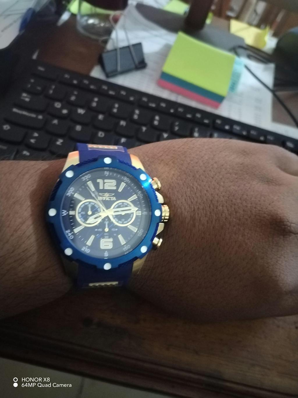 Compra RELOJ DEPORTIVO PARA HOMBRE INVICTA I-FORCE 39997 - AZUL, ORO ...