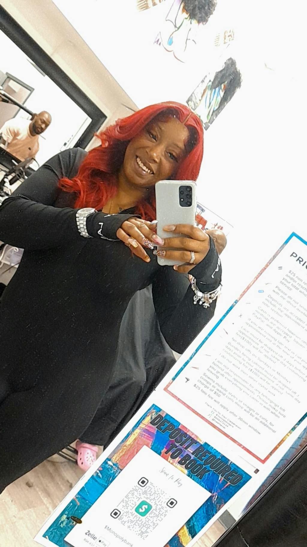 Ishow Red Lace Front Wigs Body Wave Wig 13x4 HD Lace Frontal Wigs Tran ...