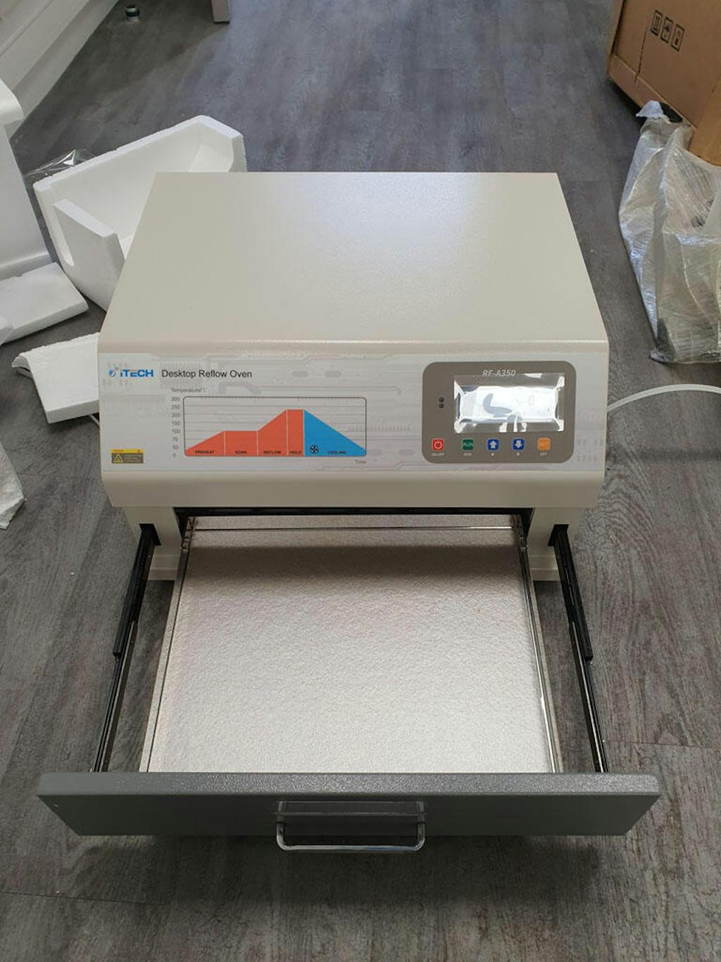 iTECH RF-A350 High Precision Benchtop Reflow Oven for SMT Line