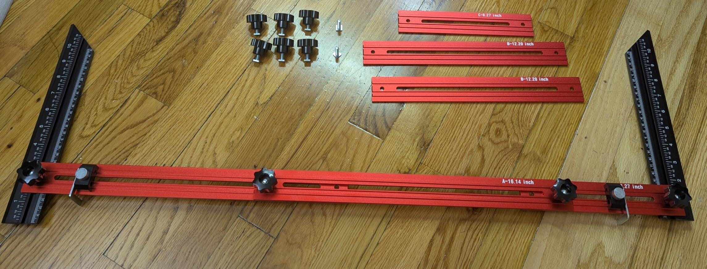 Stair Tread Template Tool with Dual Scale & Adjustable Angles – itoolmax