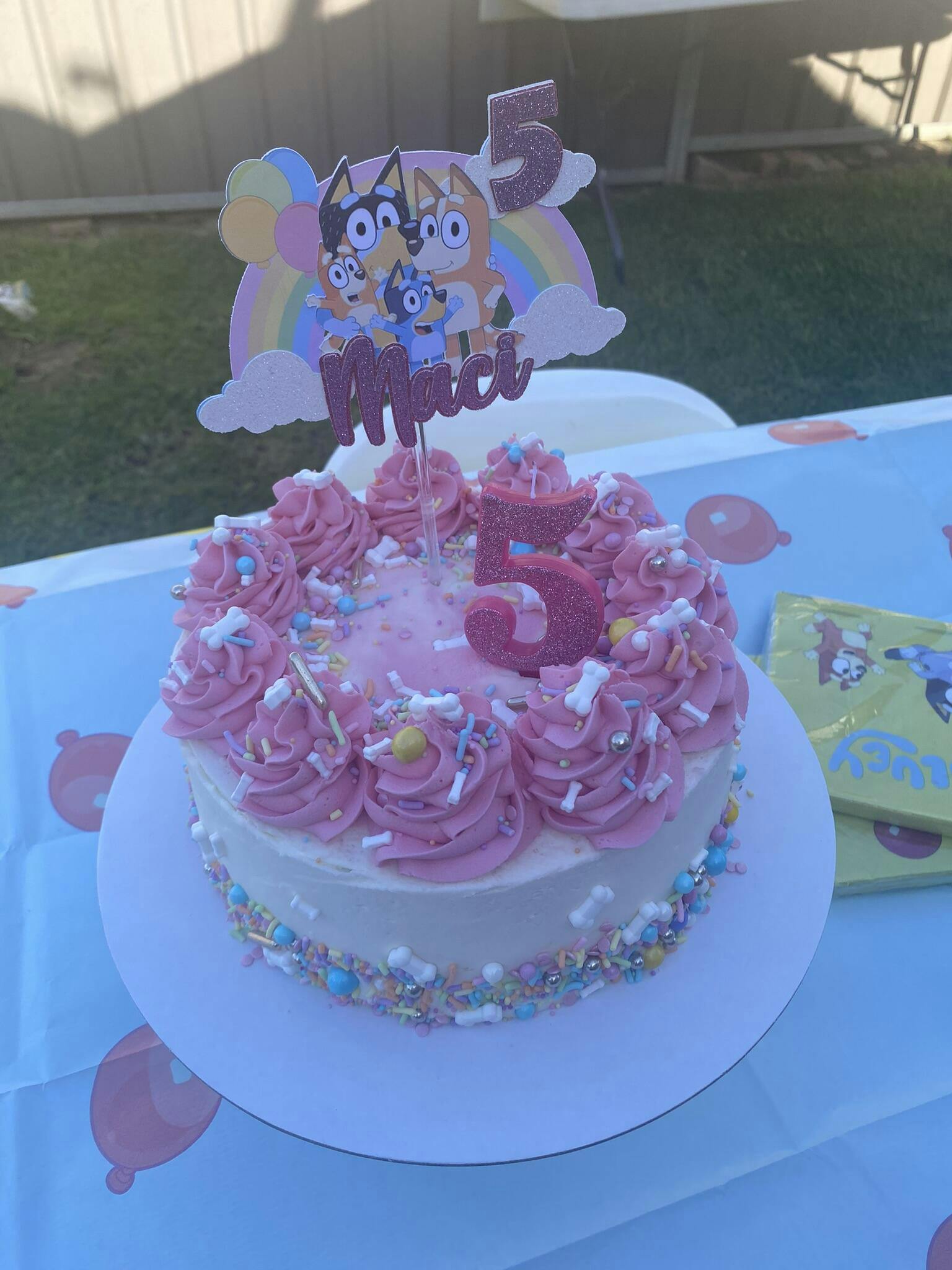 Bluey Card Cake Topper - Itty Bitty Cake Toppers