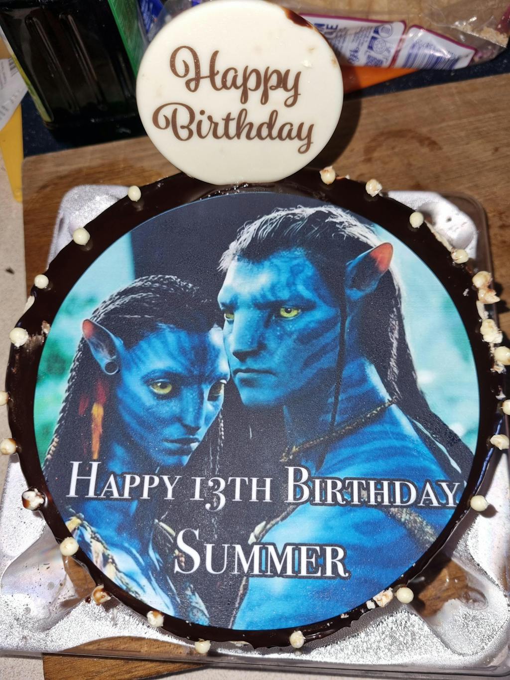 AVATAR Round Edible Cake Image - Itty Bitty Cake Toppers