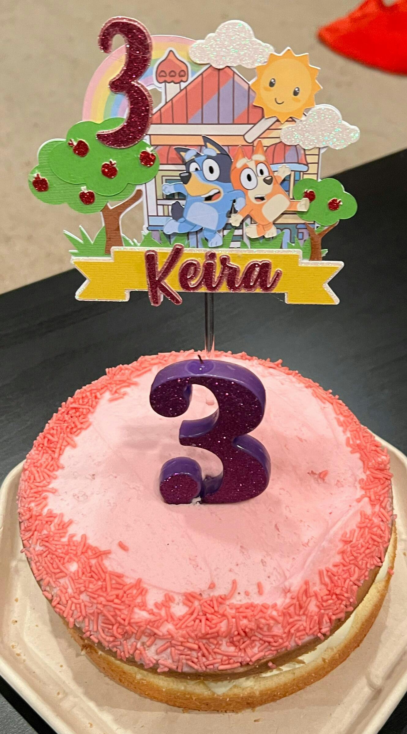 Bluey House 2d Card Cake Topper - Itty Bitty Cake Toppers