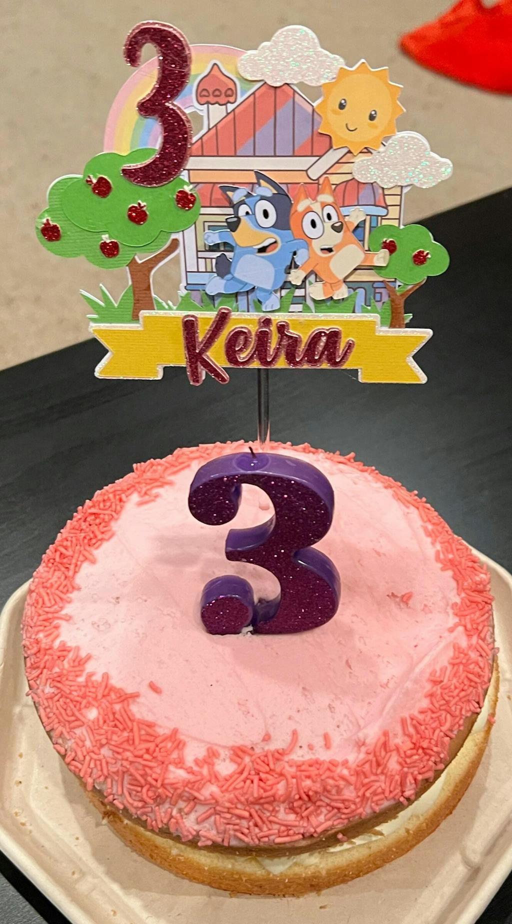 Bluey House 2d Card Cake Topper - Itty Bitty Cake Toppers