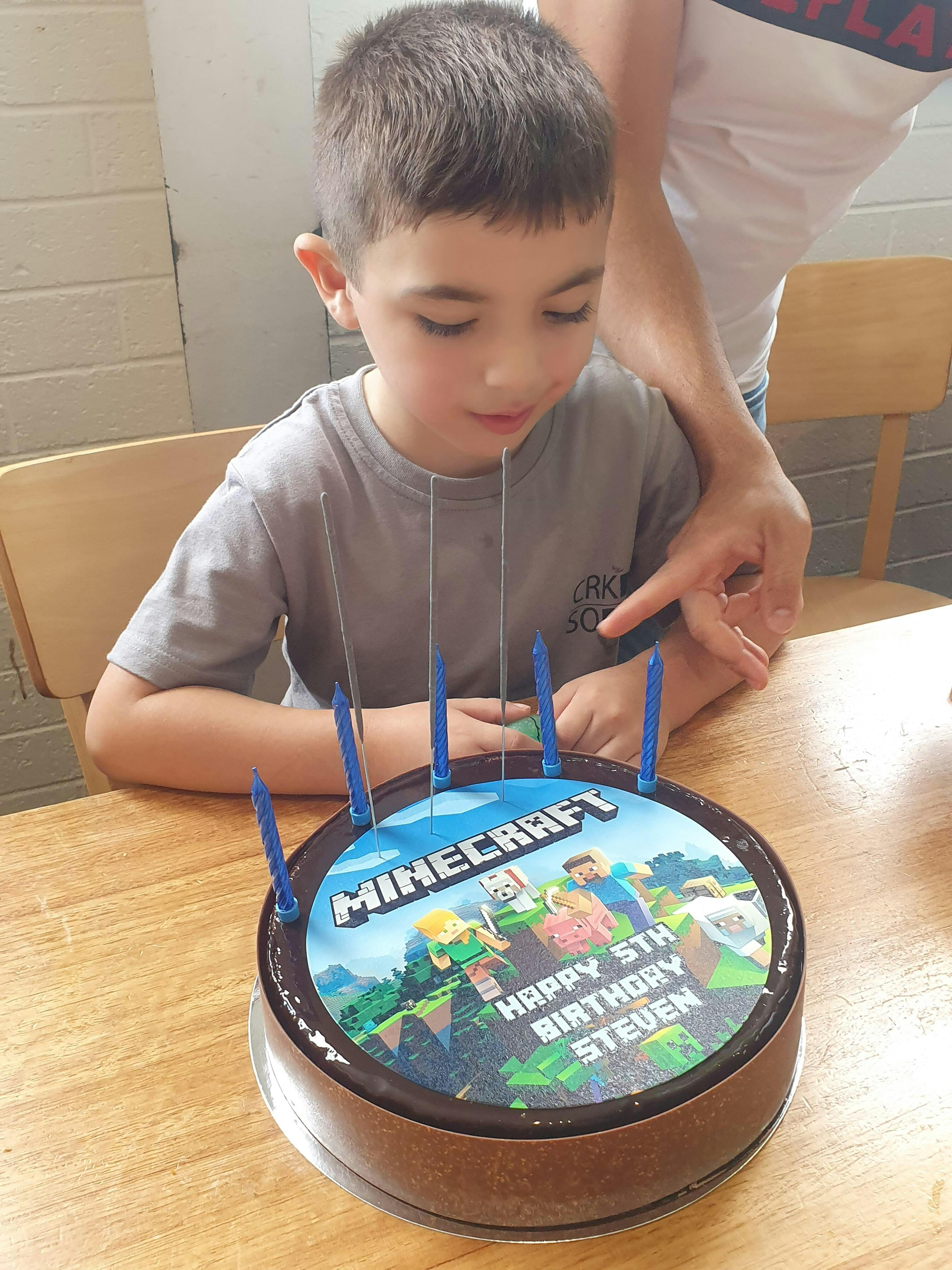 Minecraft Edible Cake Image - Itty Bitty Cake Toppers