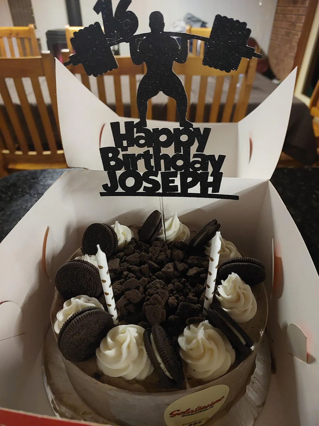 Weight Lifter Gym Cake Topper - Itty Bitty Cake Toppers