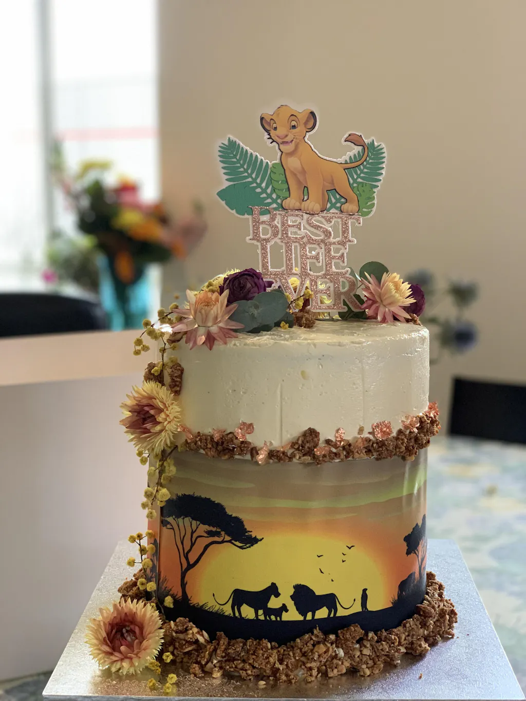 SIMBA Lion King Card Cake Topper - Itty Bitty Cake Toppers