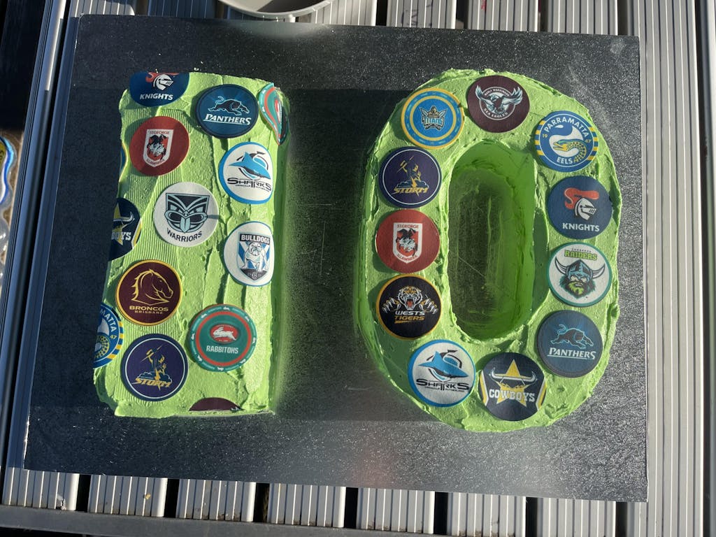 RUGBY NRL Teams themed Edible Cupcake Toppers - Itty Bitty Cake Toppers