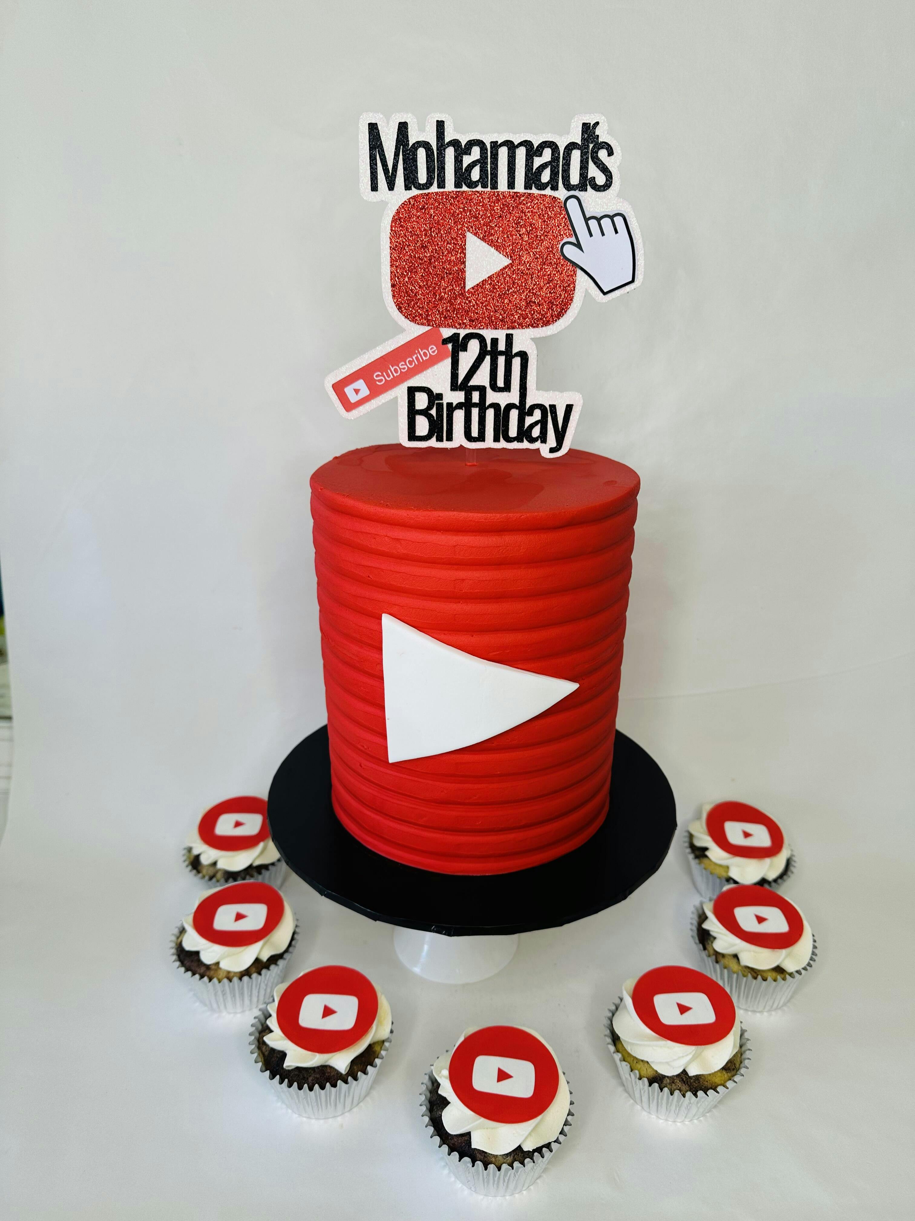 YouTube Edible Cupcake Toppers - Itty Bitty Cake Toppers