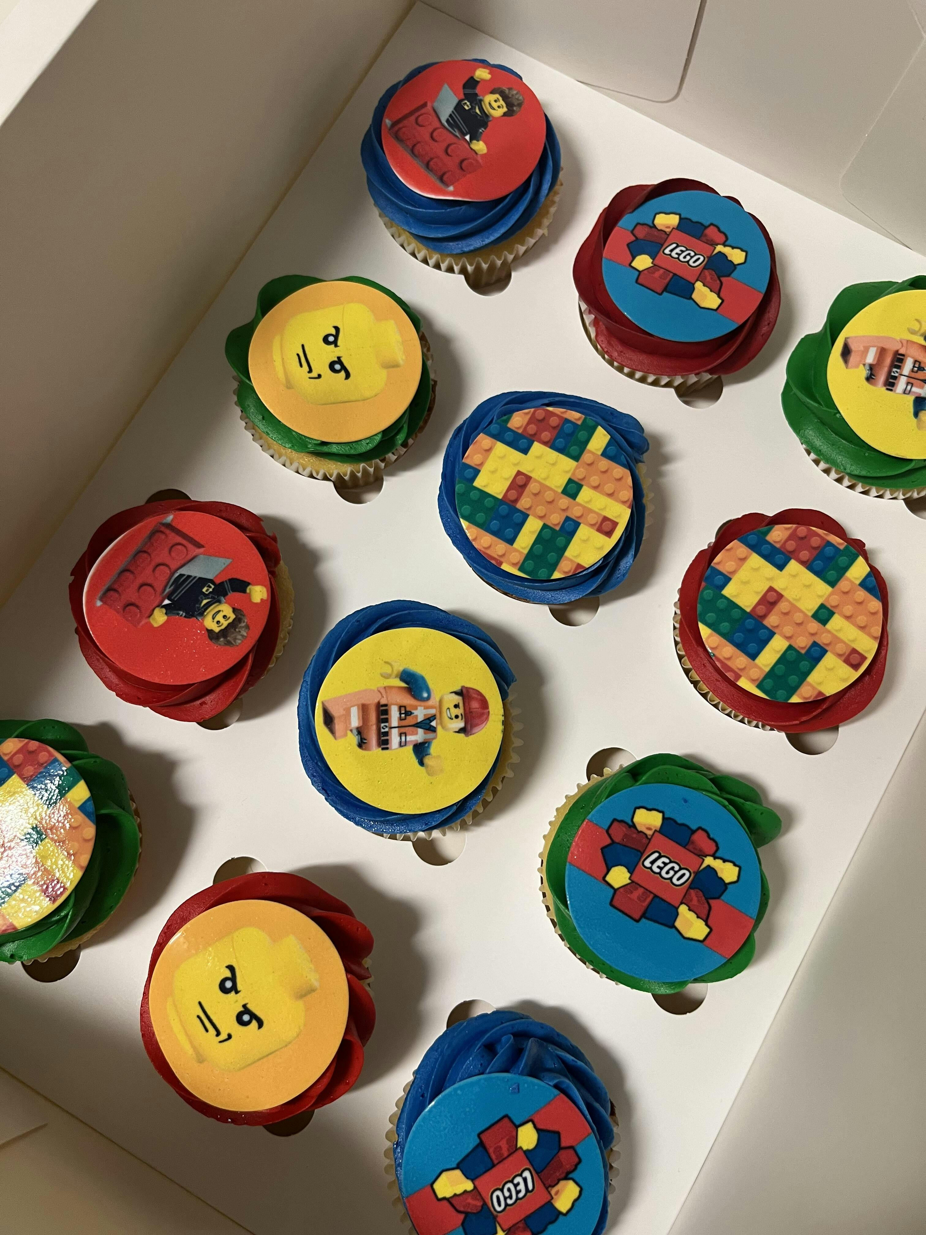 Lego Cupcake Toppers - Itty Bitty Cake Toppers