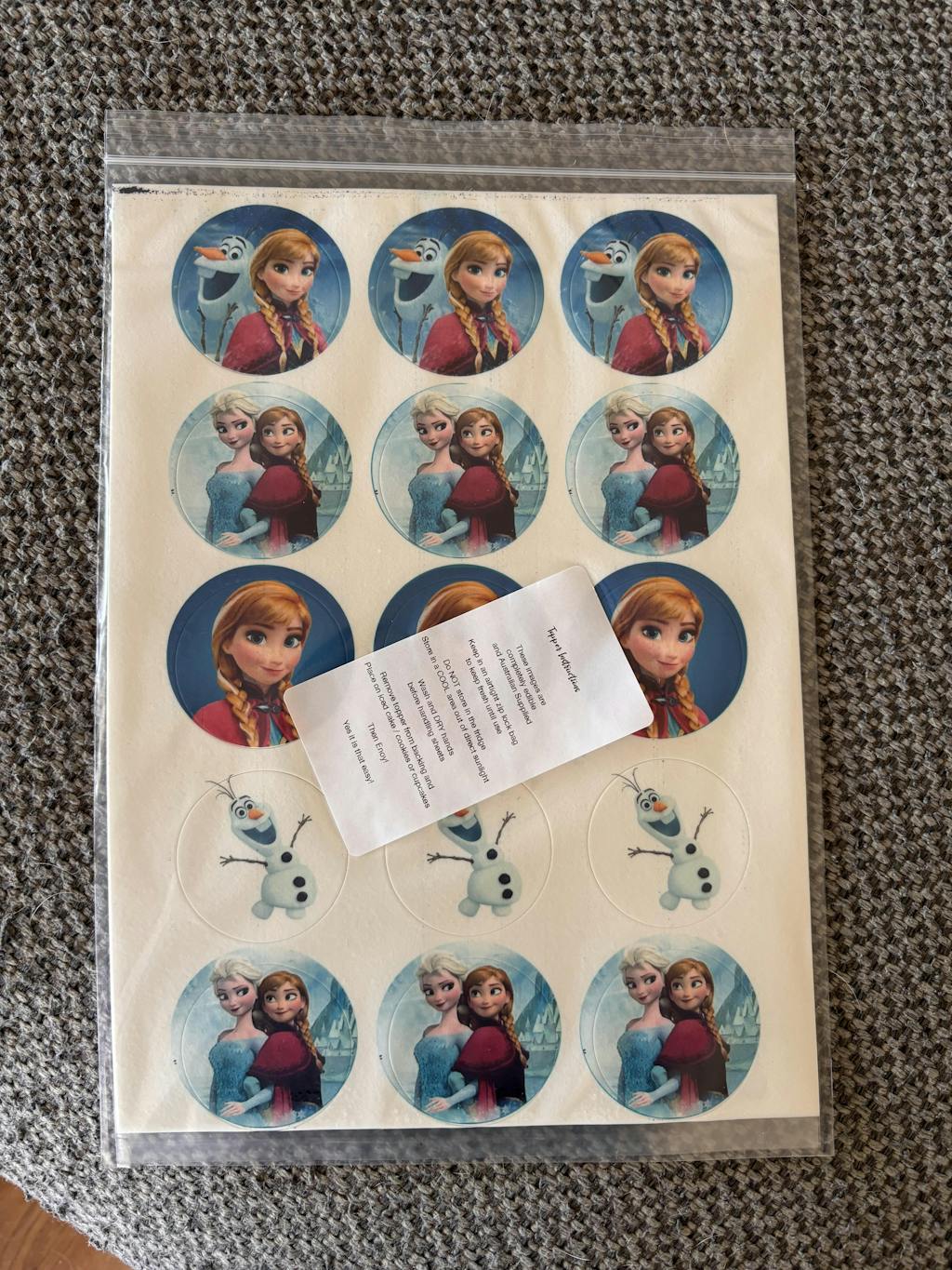 Frozen Elsa Edible Cake Image - Itty Bitty Cake Toppers