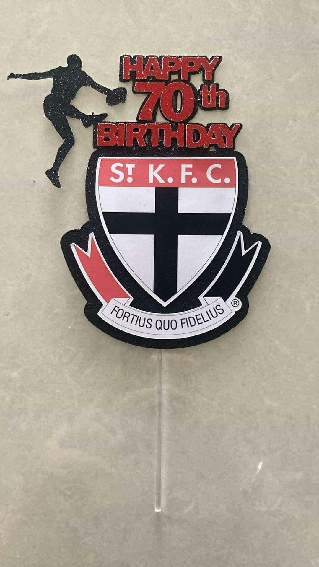 St Kilda AFL Cake Topper - Itty Bitty Cake Toppers