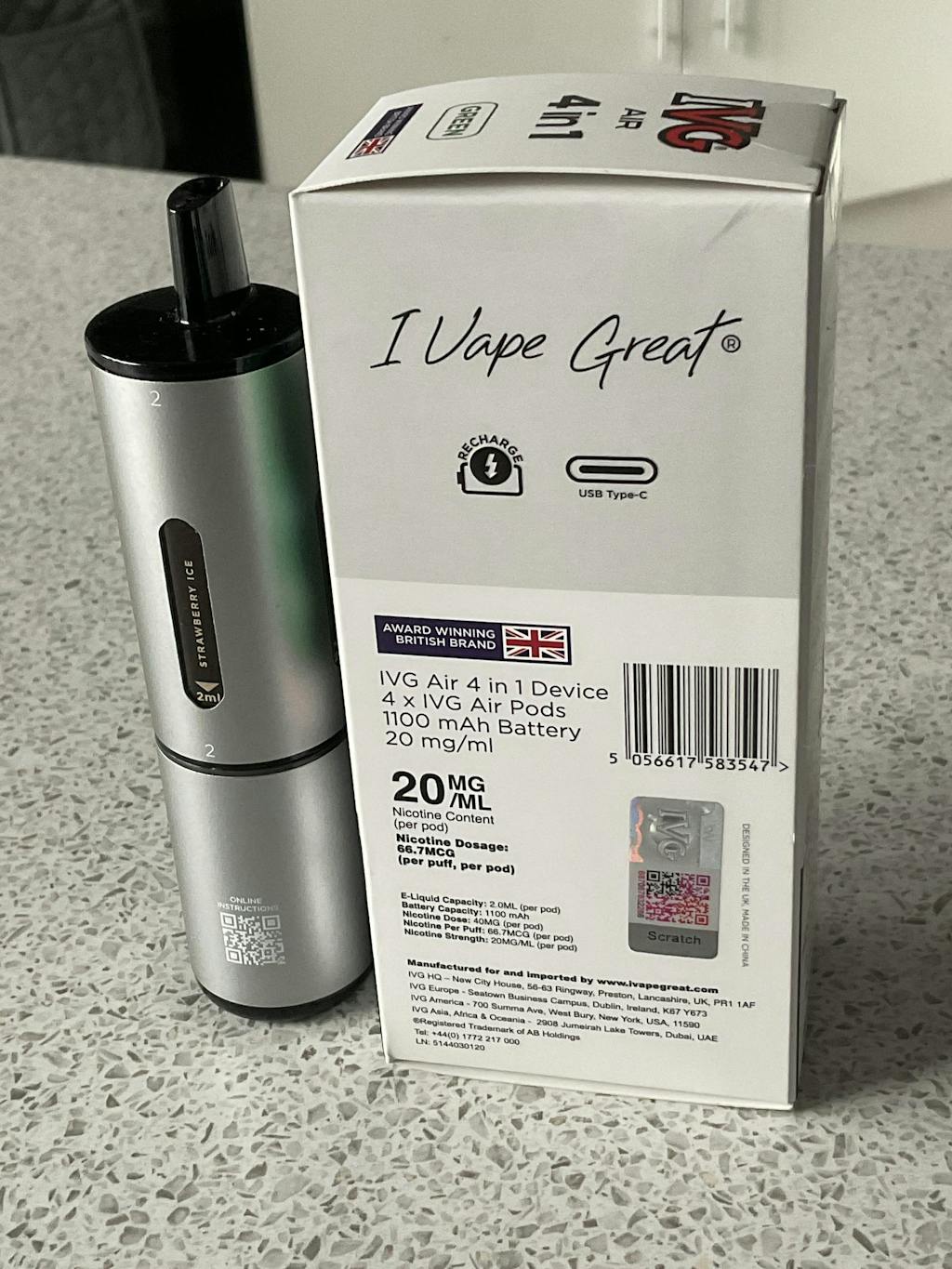 IVG Air 4 In 1 Silver Starter Kit