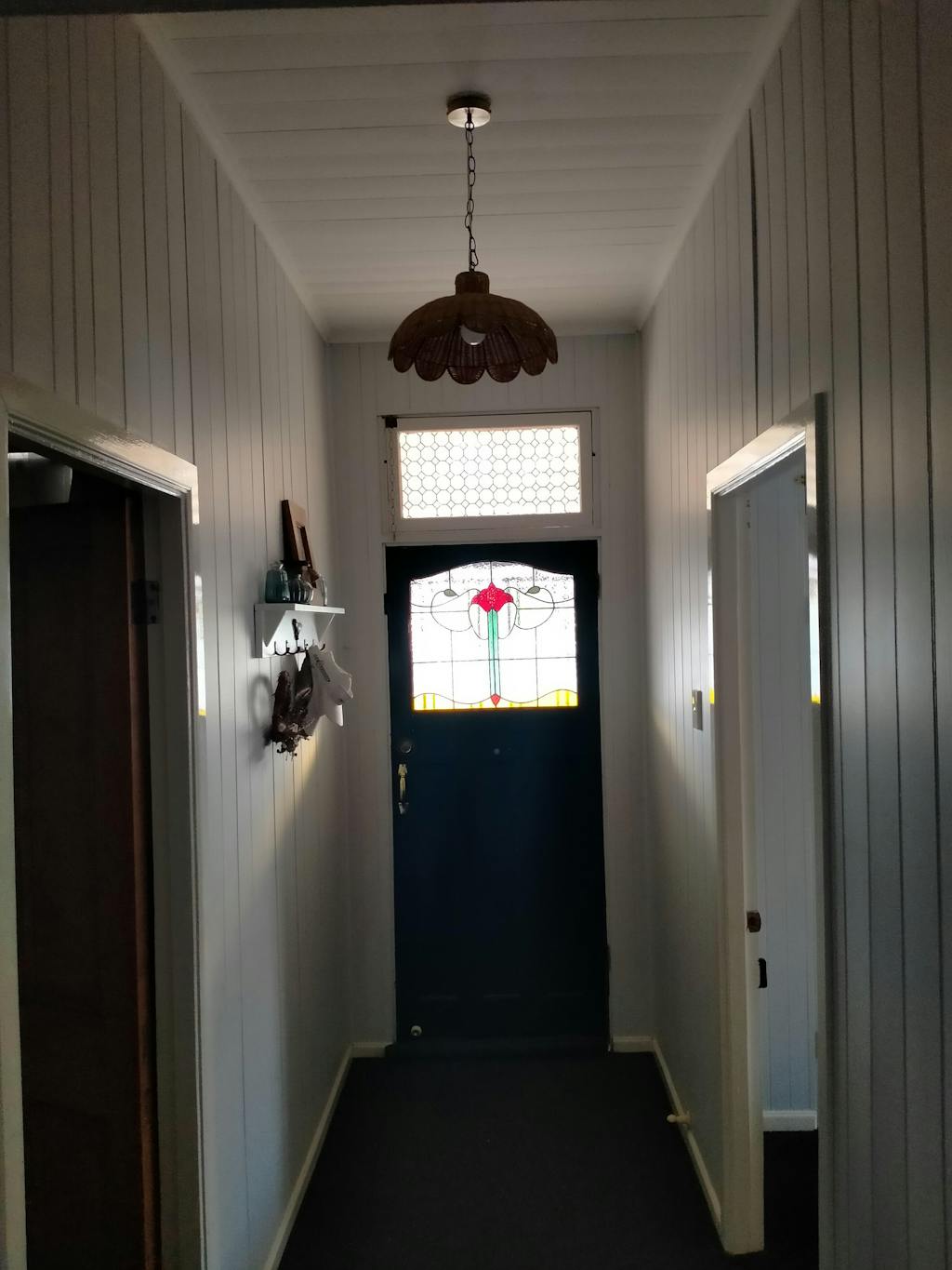 Alice Scallop Edge Rattan Pendant Light - Ivory & Deene