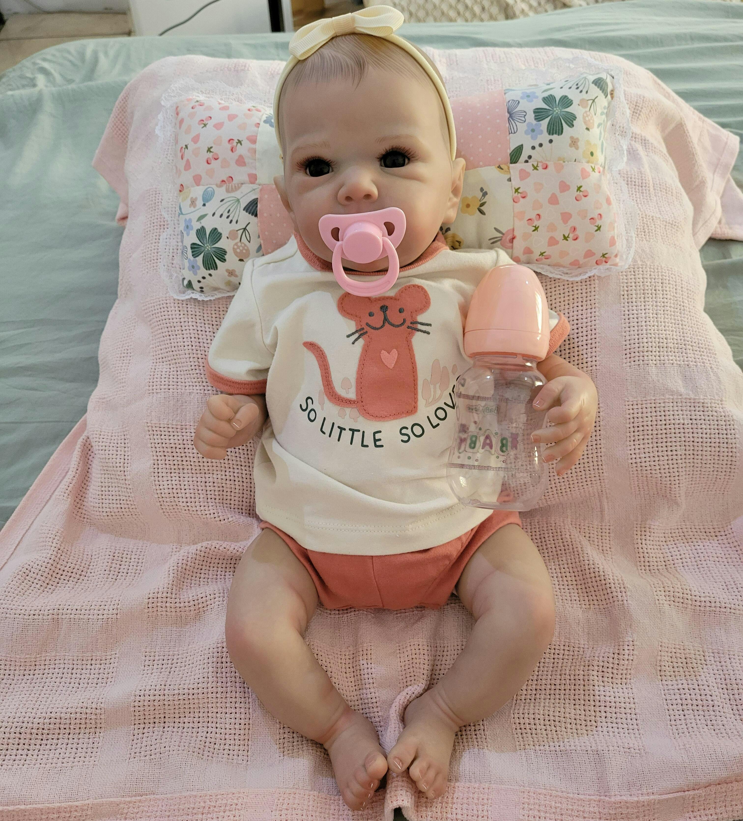 19 Inch Betsy Open Eyed Awake Baby Girl Reborn Doll – Ivy Reborns