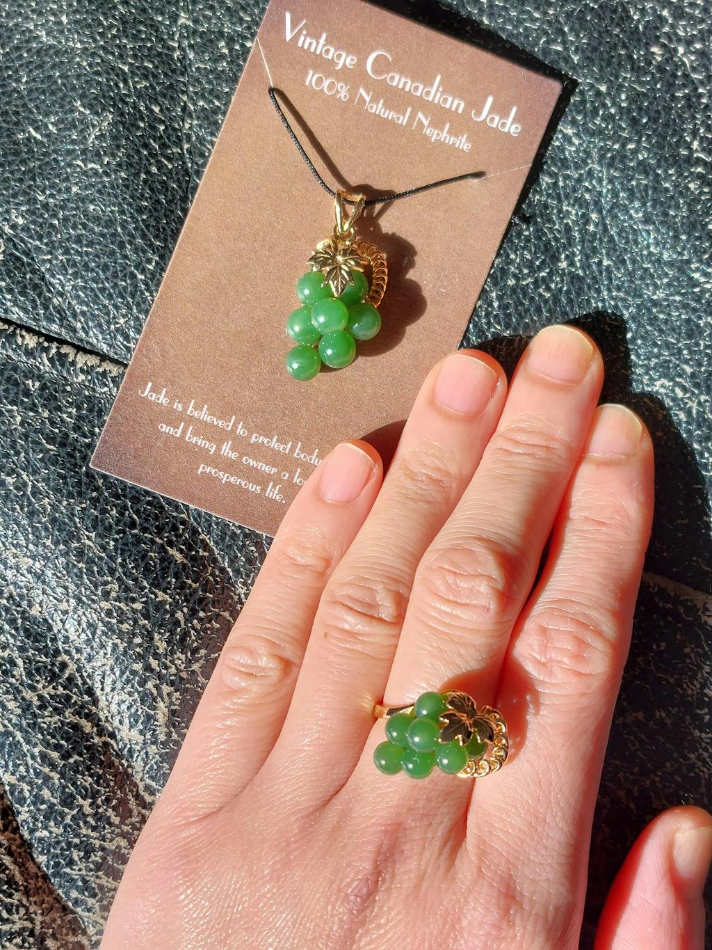 Vintage Jade 'Grape" Ring - #231G – Jade Mine