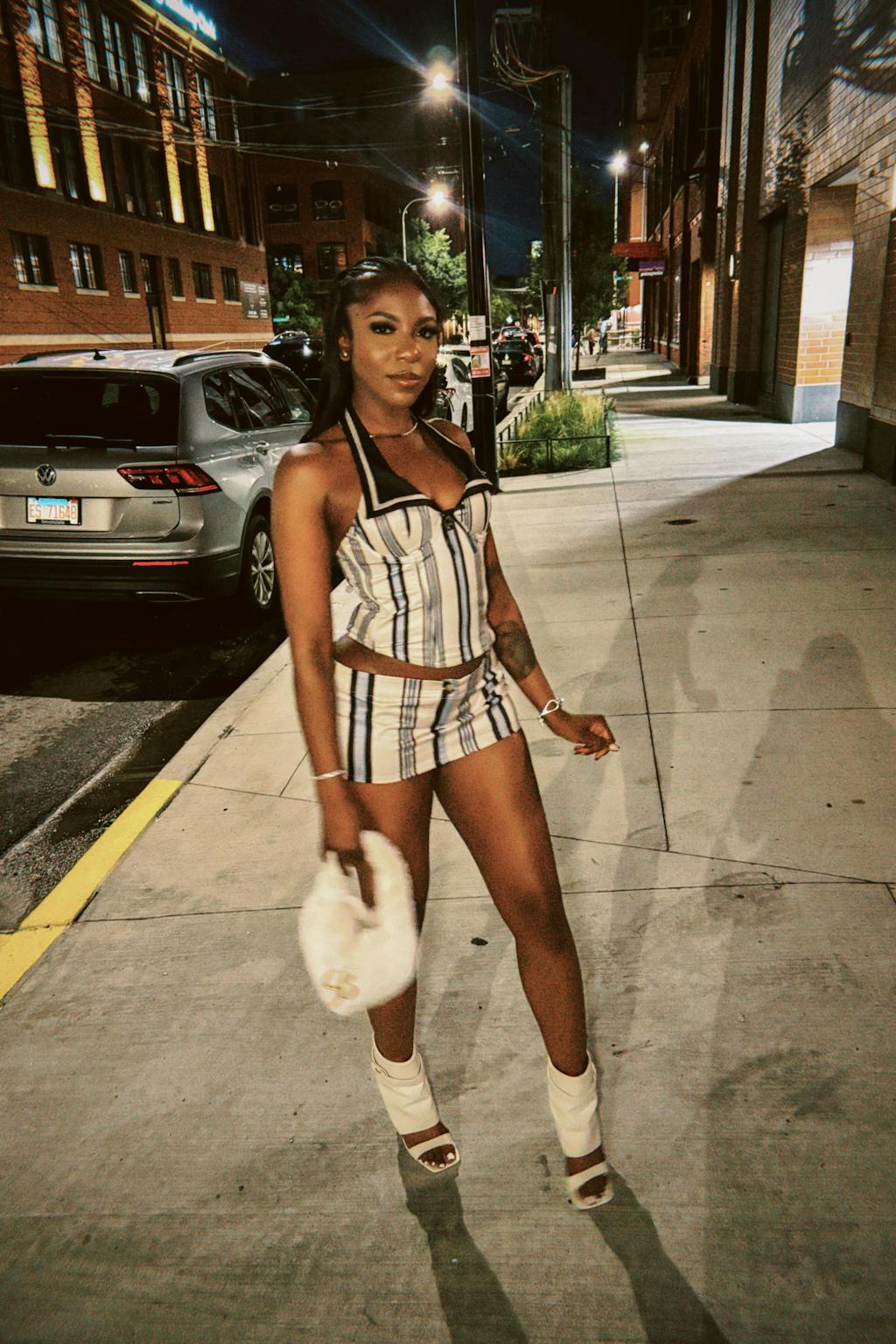 Shop Nauti Stripe Micro Skort | Jaded London | Clothing