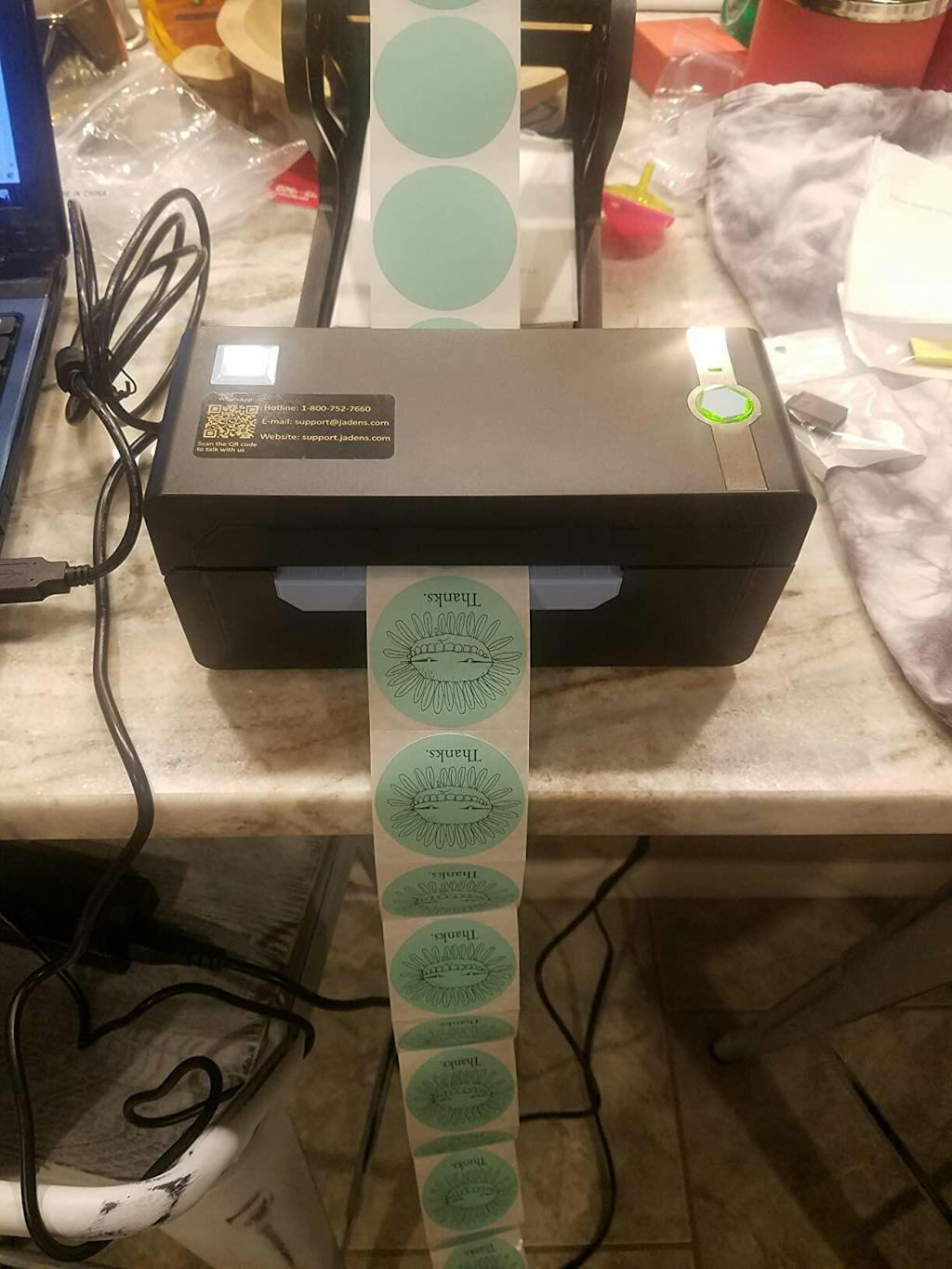 Shipping Label Printer Bluetooth Print for Main Shipping Company 268BT ...