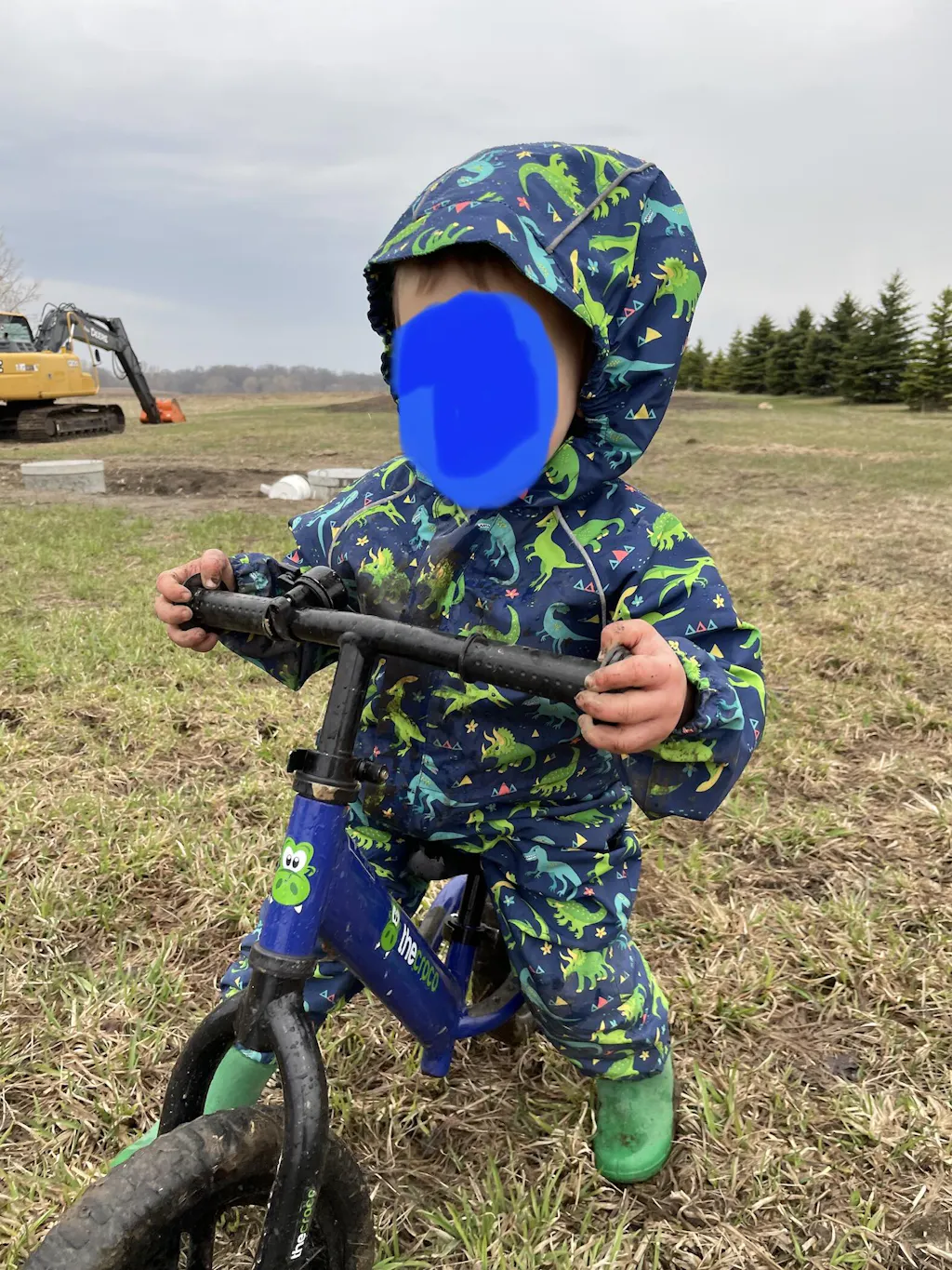 Kids Thin-Lined Rain Suits | Navy Dino Kids | Jan & Jul