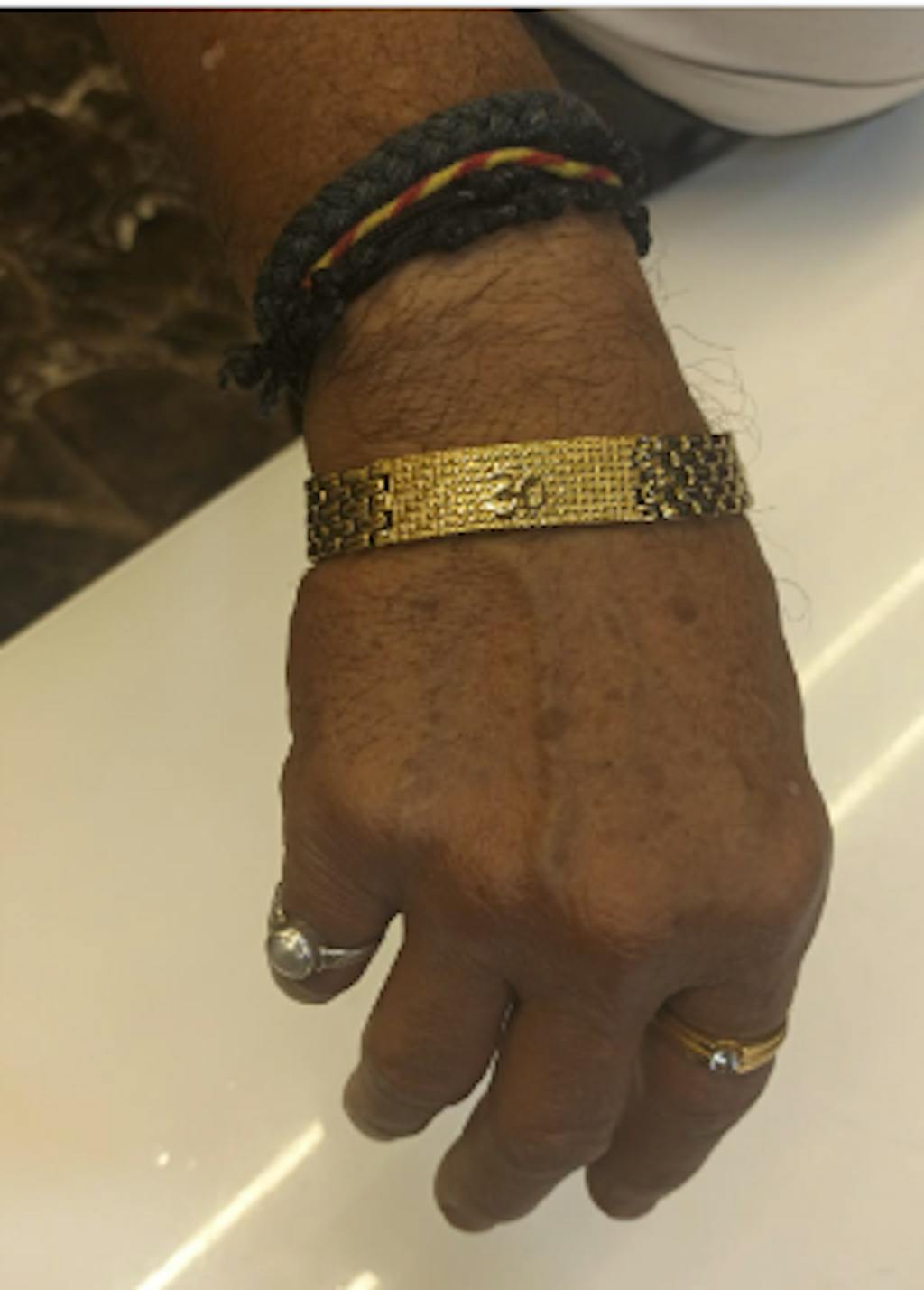 Gold Plated Sacred Grid Om Bracelet – Japam