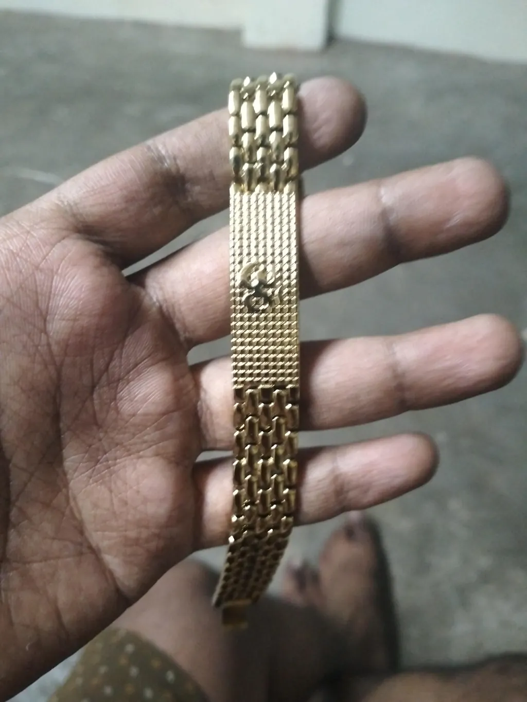 Gold Plated Sacred Grid Om Bracelet – Japam