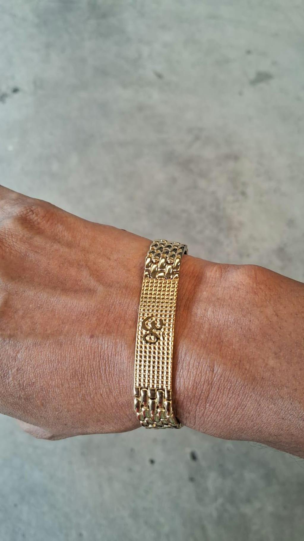 Gold Plated Sacred Grid Om Bracelet – Japam