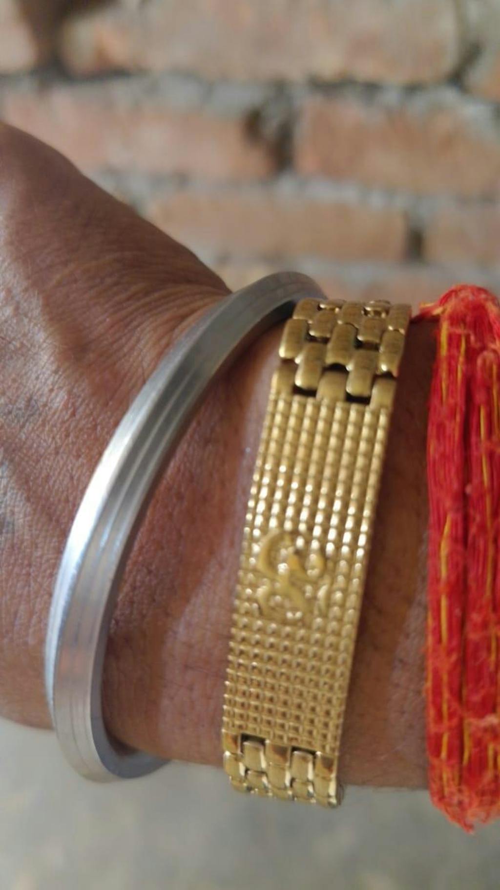 Gold Plated Sacred Grid Om Bracelet – Japam